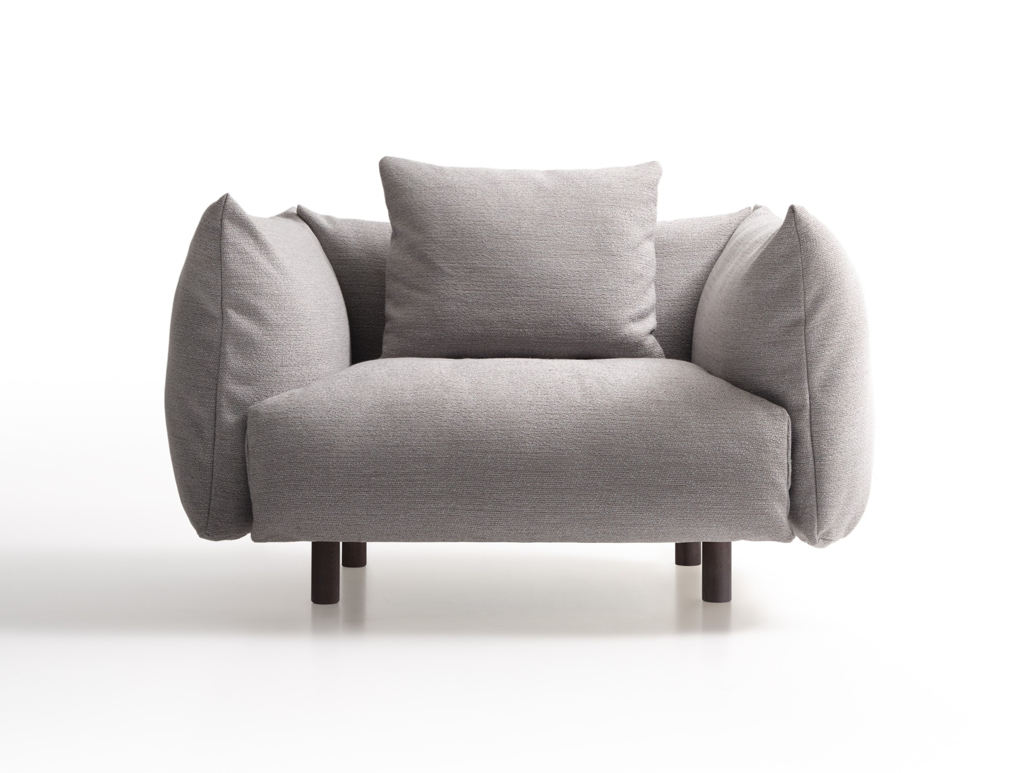 SOFFIO Recycled fabric armchair with armrests By Lema | design Norm ...