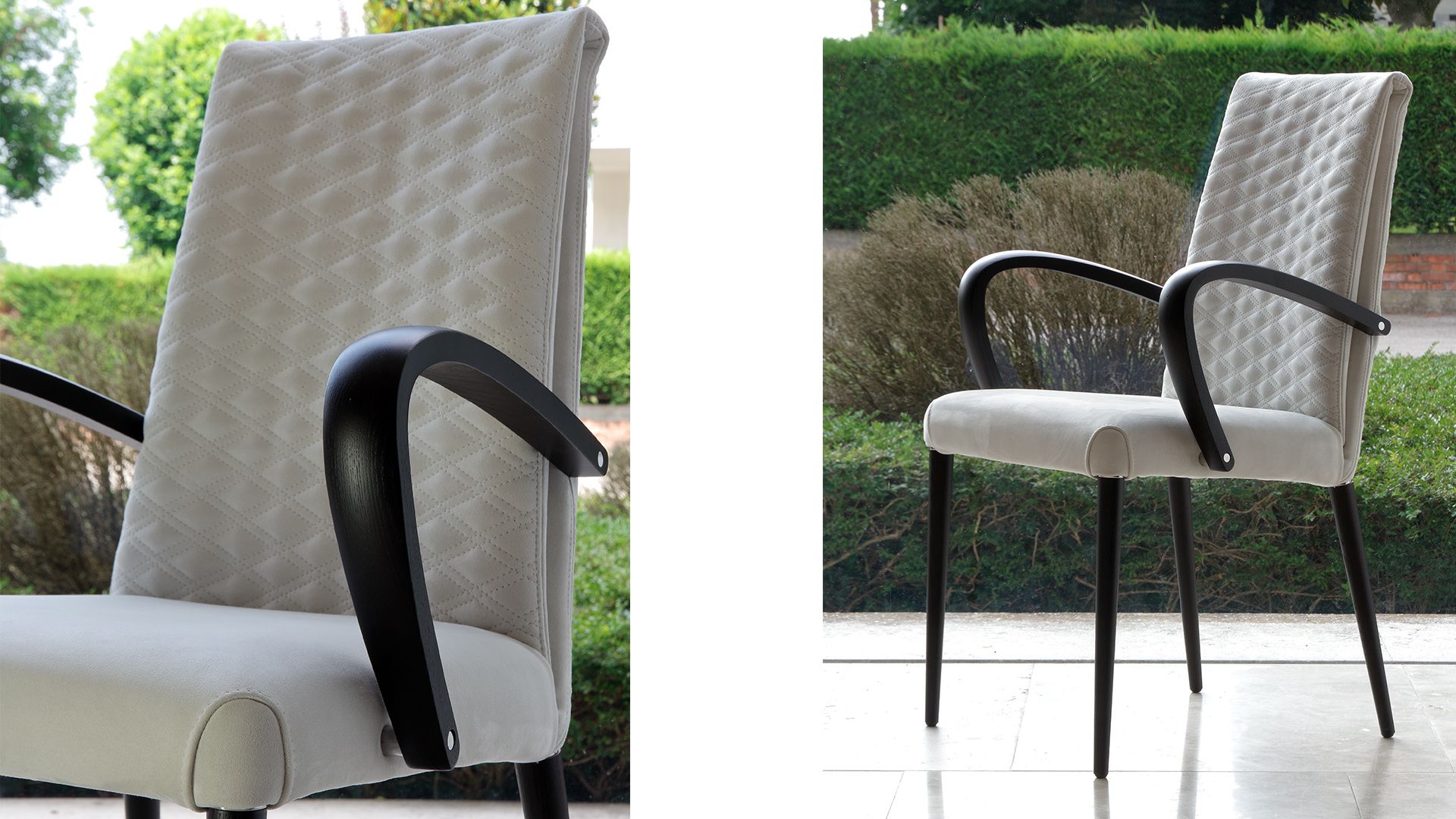 SOFT Upholstered leather chair By Reflex | design Riccardo Lucatello