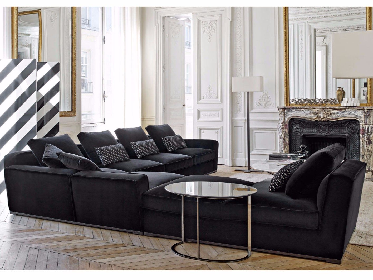 Corner sectional fabric sofa SOLATIUM | Corner sofa Solatium Collection ...