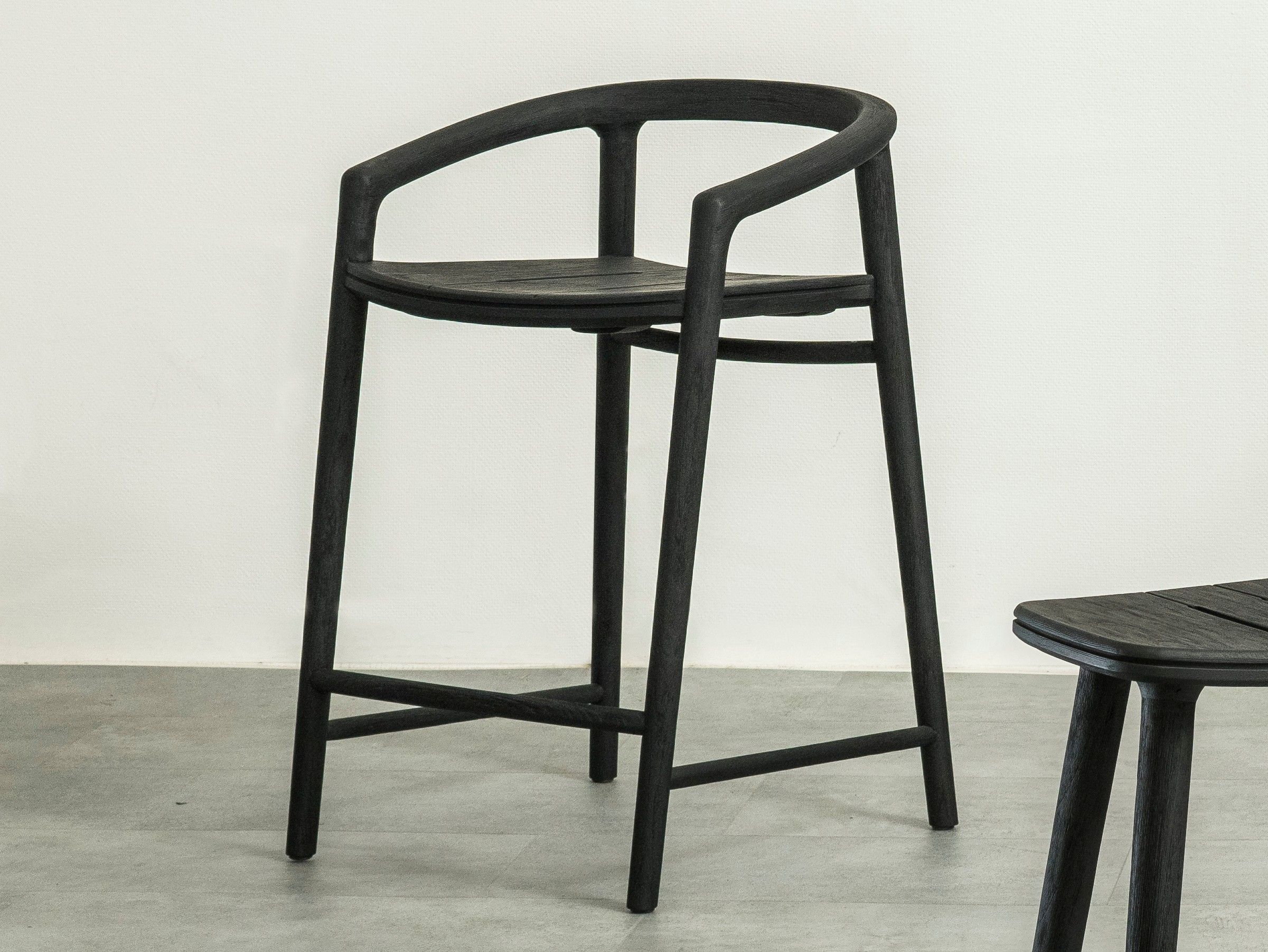 SOLID | Stool with back Solid Collection By MANUTTI design Lionel Doyen
