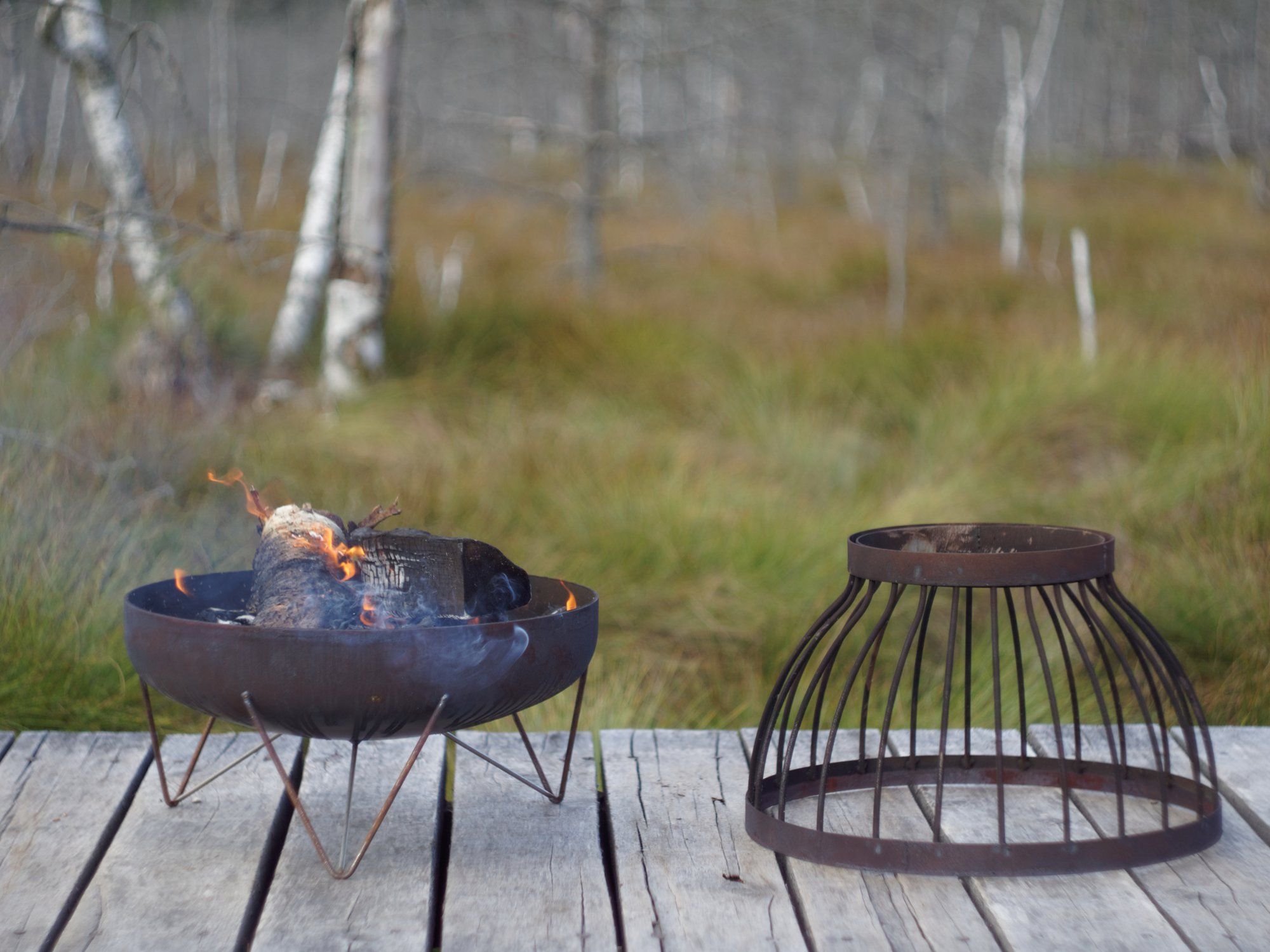 SOMMA fire baskets By Arpe studio
