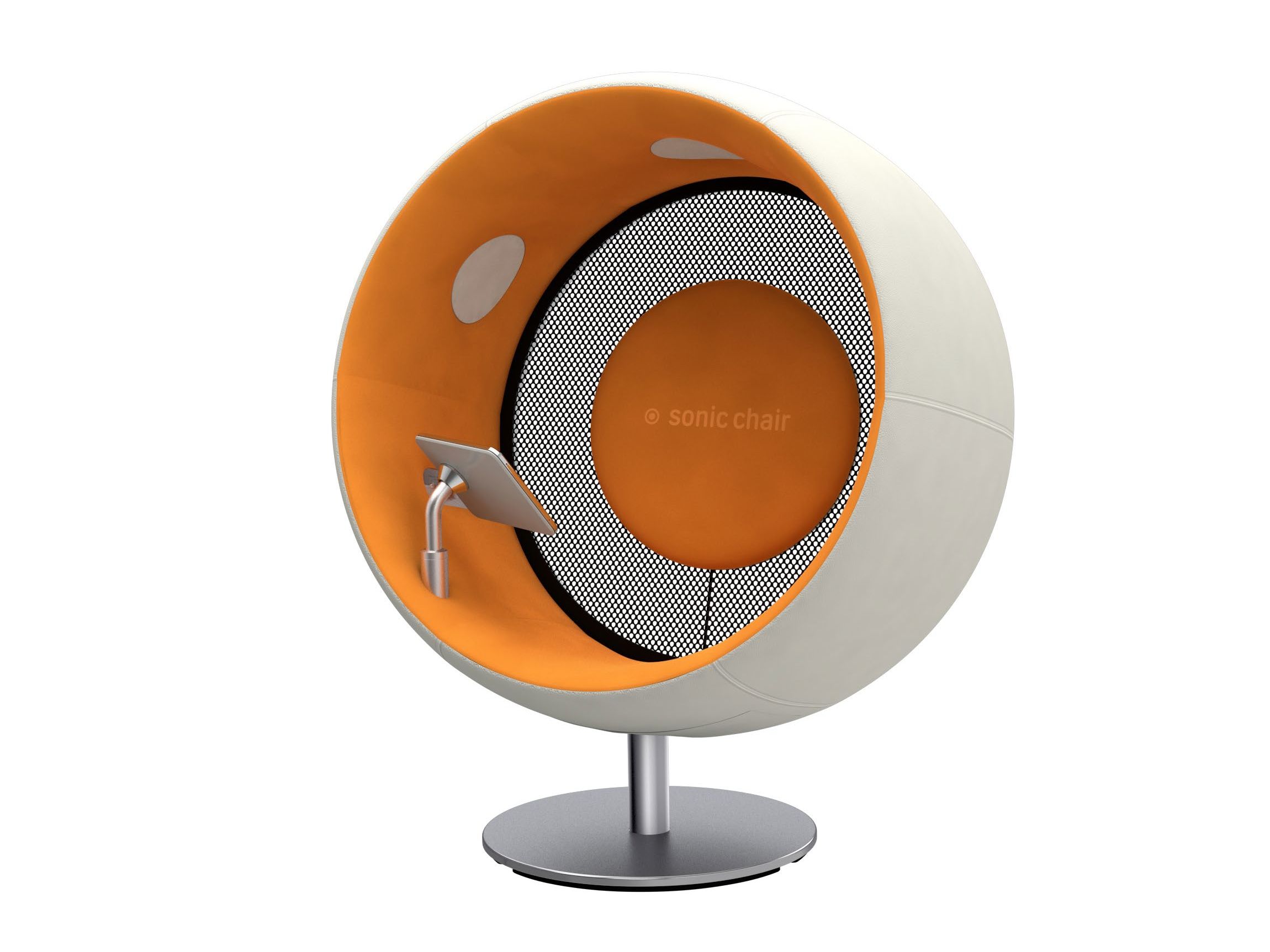 Acoustic armchair with iPad SONIC CHAIR By sonic chair design Holger ...
