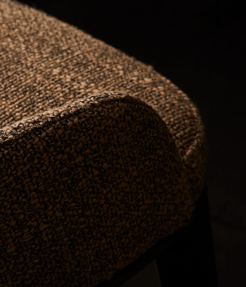 SOPHIE LITE High fabric stool with armrests By Poliform | design ...