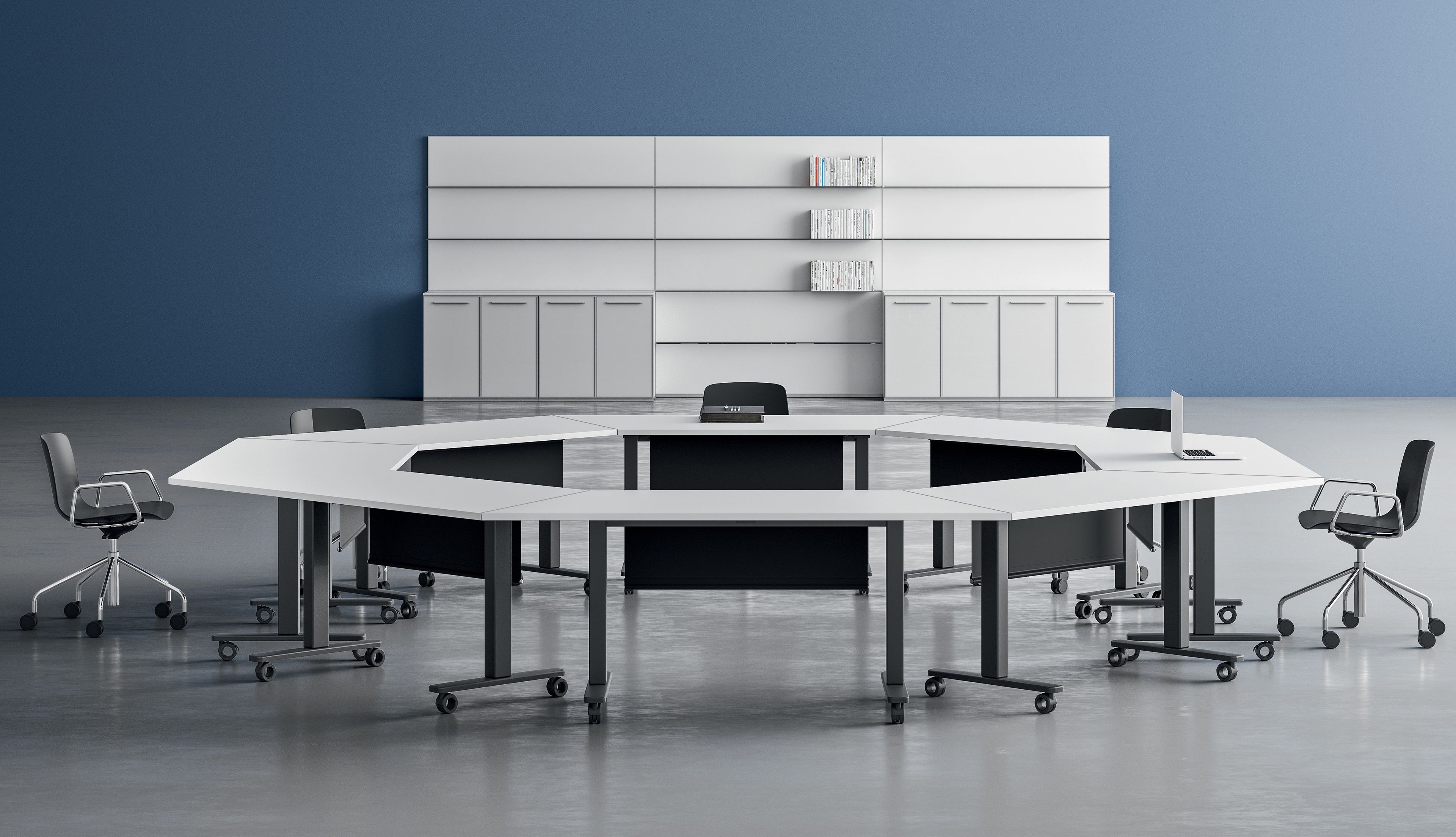 SPECIAL TABLE | Meeting table with castors By DVO