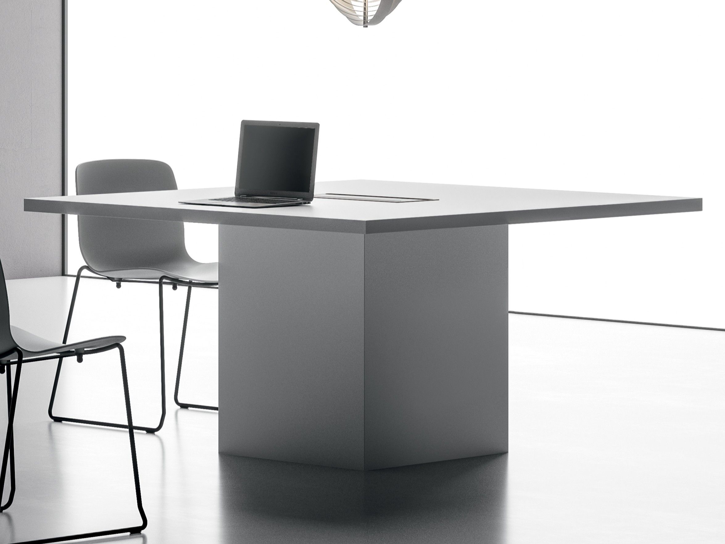 SPECIAL TABLE | Square meeting table Modular square melamine meeting ...