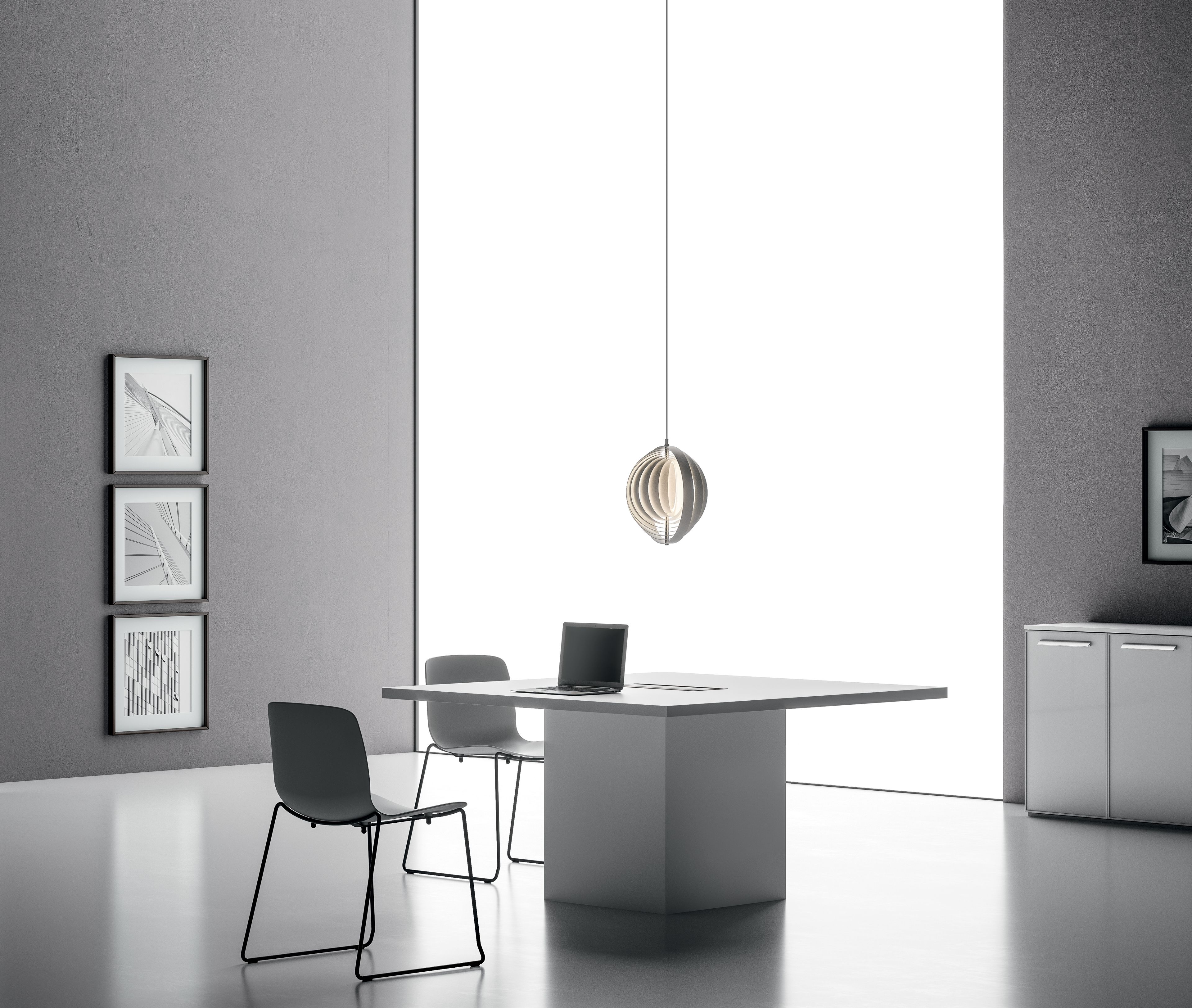 SPECIAL TABLE | Square meeting table Modular square melamine meeting ...