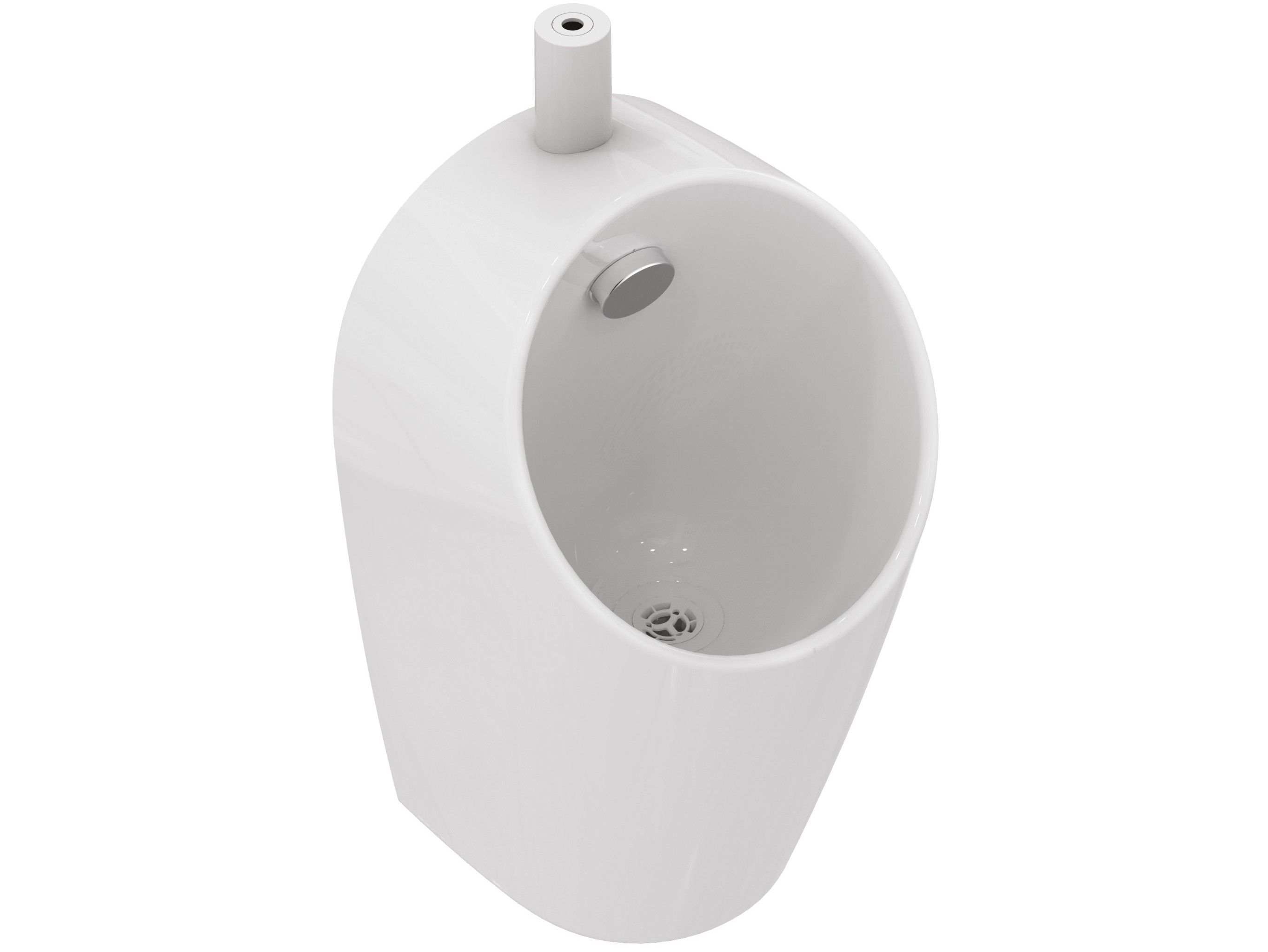 Suspended ceramic top inlet urinal open shroud SPHERO MIDI - E189501 ...