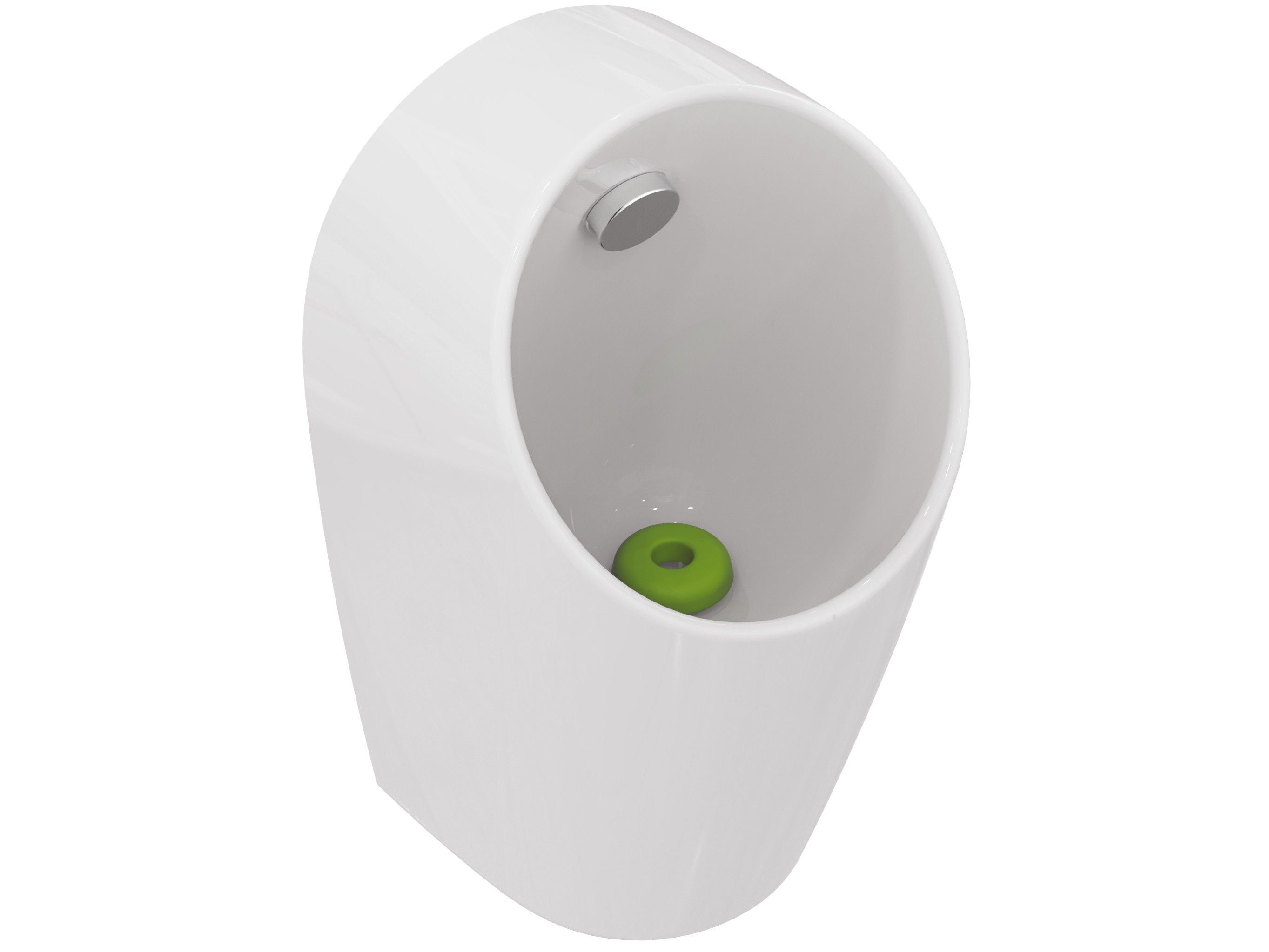 Suspended ceramic urinal open shroud waterless SPHERO MIDI - E189601 ...