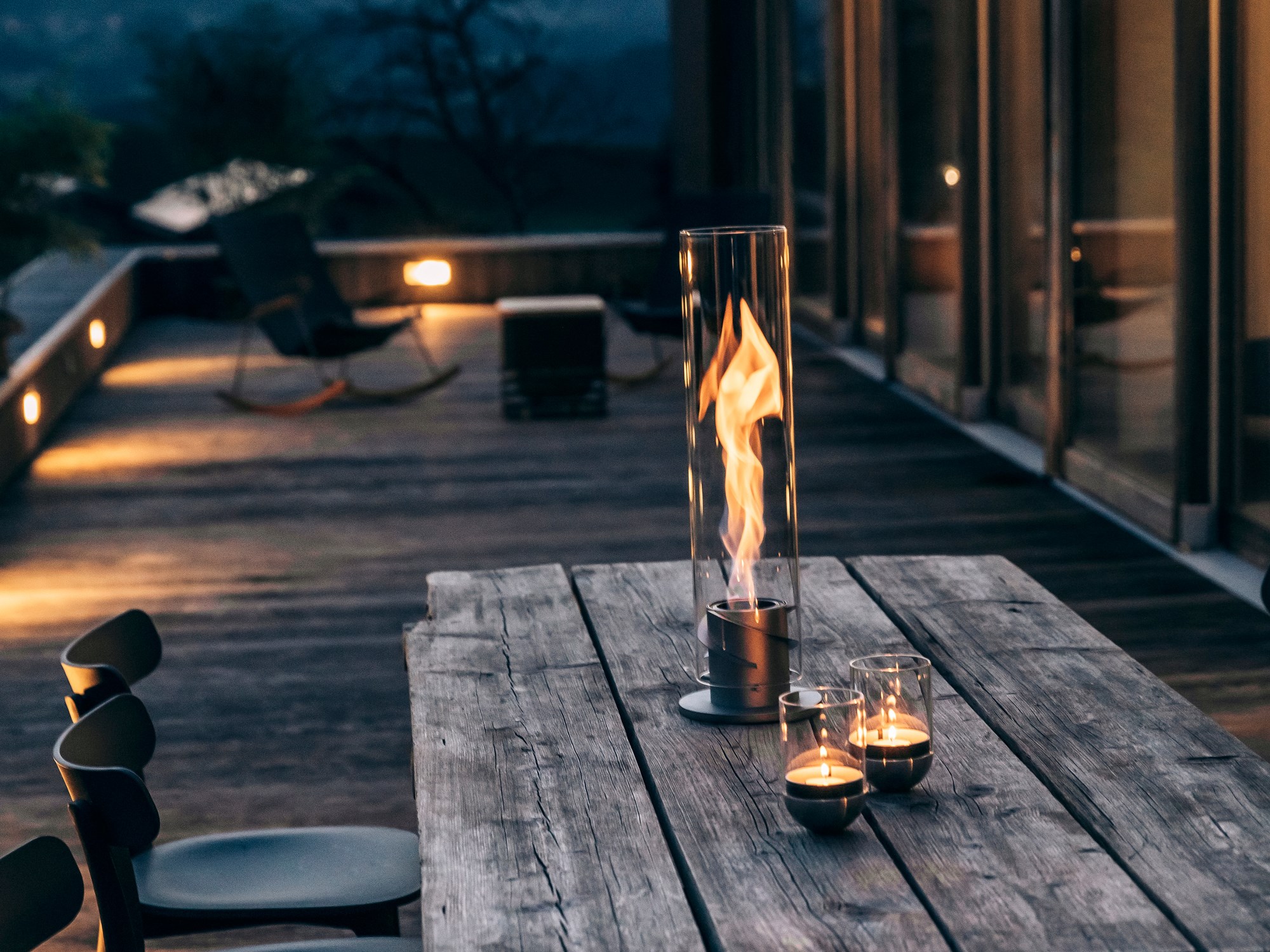 Bioethanol freestanding Borosilicate glass fireplace SPIN Spin ...