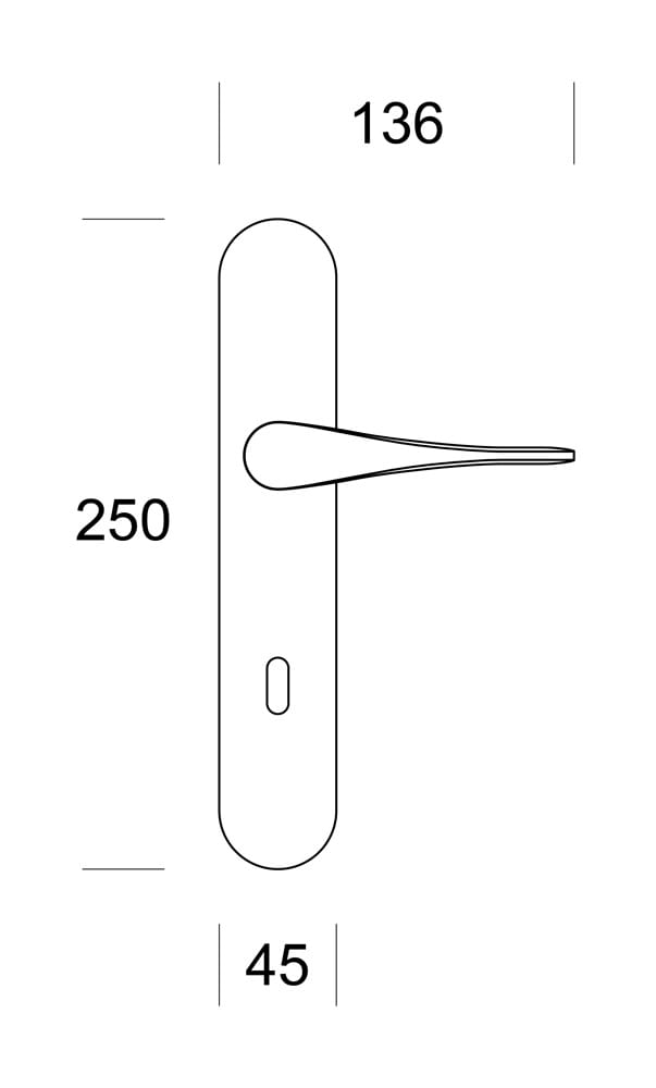 SPOON Brass door handle By Ento | design Gordon Guillaumier