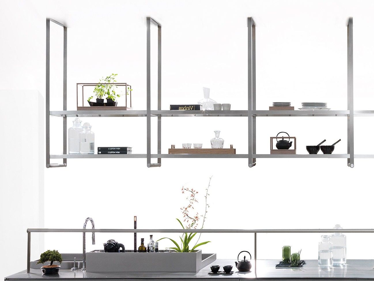 SQUARE | Floating shelving unit Wide Line Collection By Ornare design ...