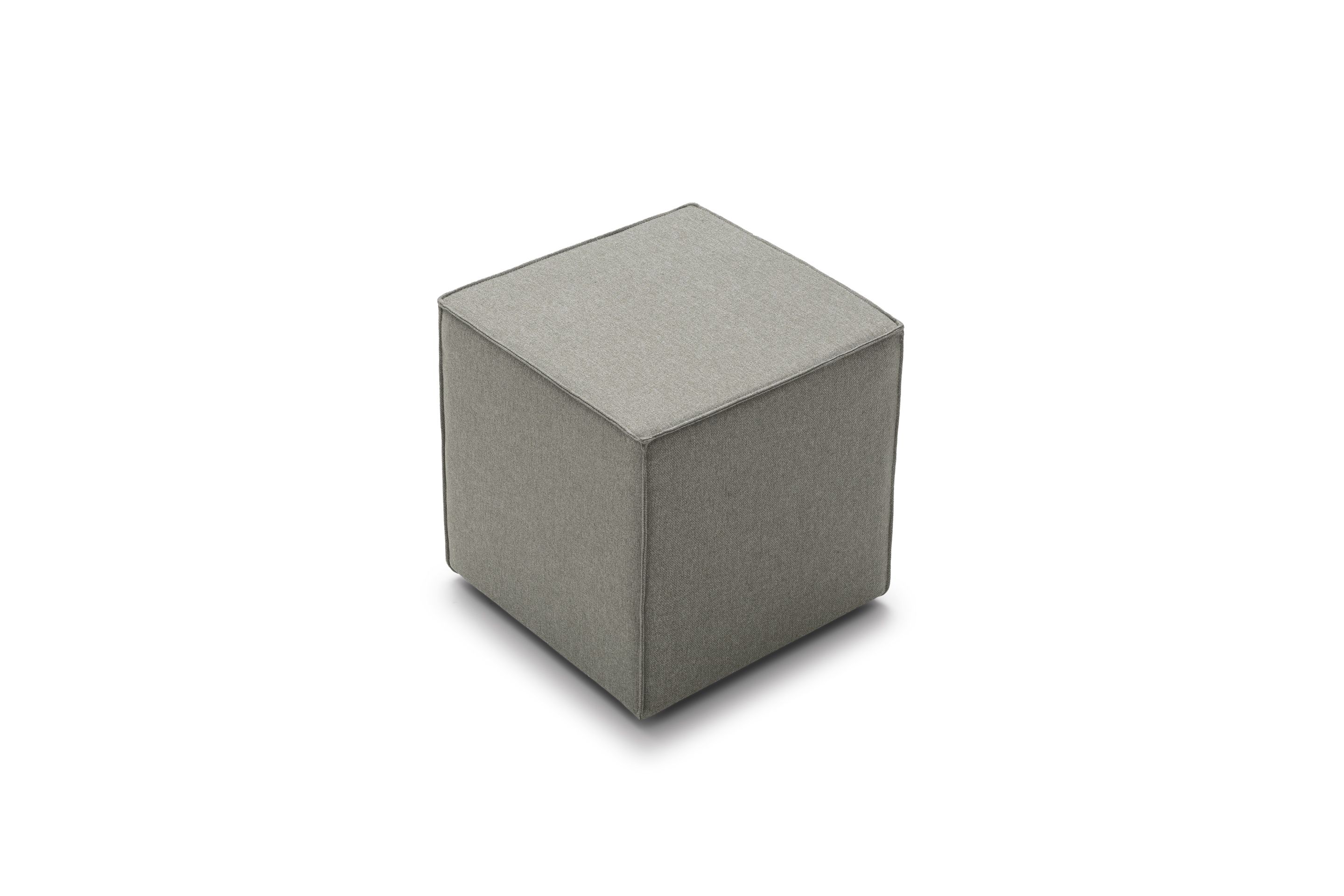 Upholstered square fabric pouf Square pouf Complements Collection By Felis