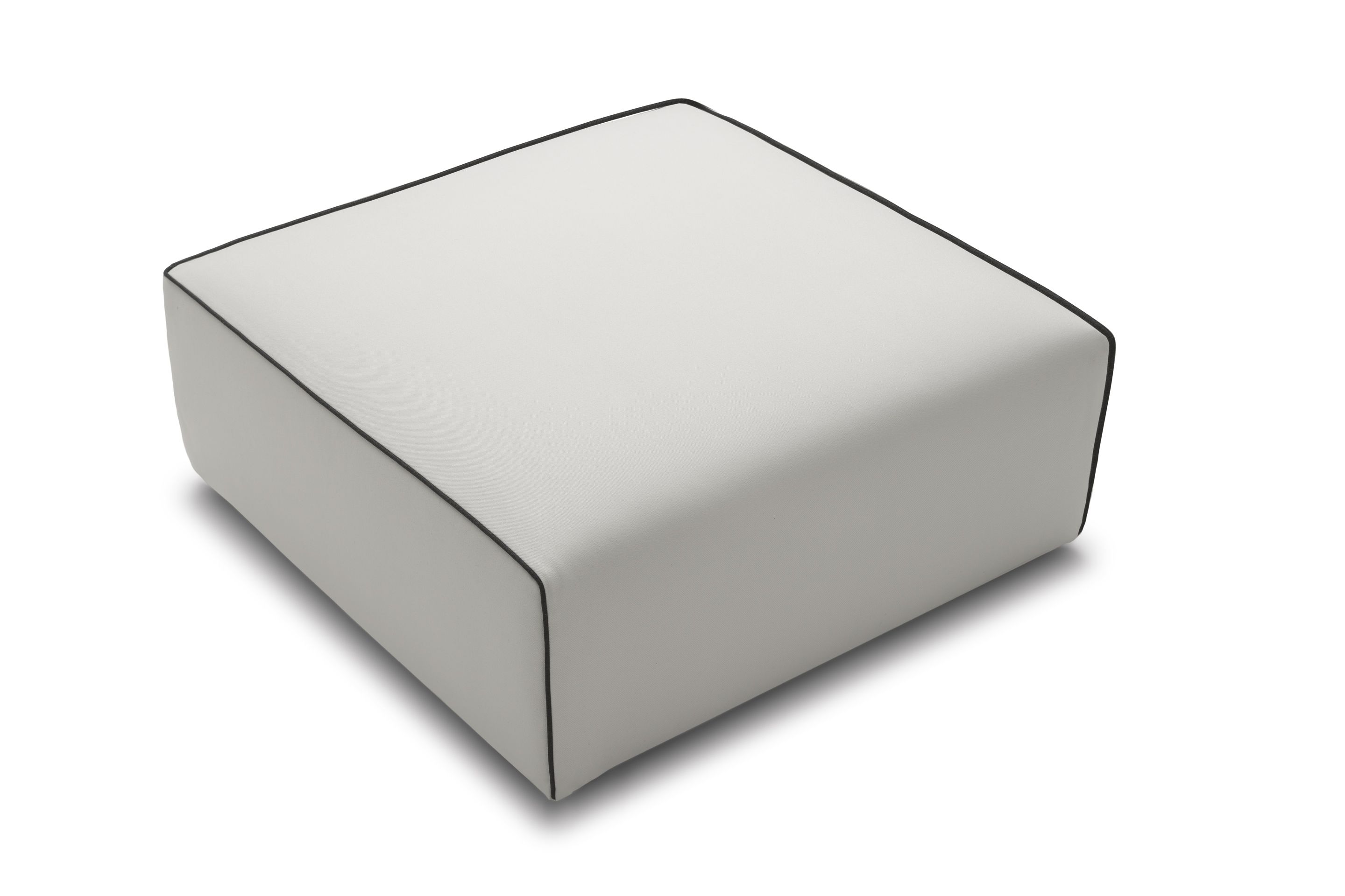 Upholstered square fabric pouf Square pouf Complements Collection By Felis