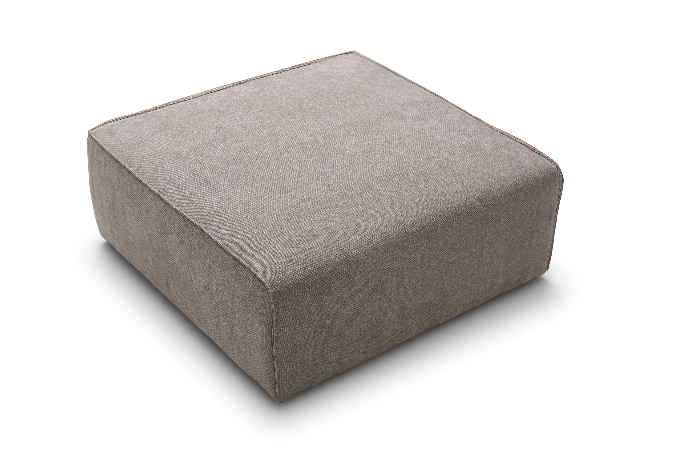 Upholstered square fabric pouf Square pouf Complements Collection By Felis