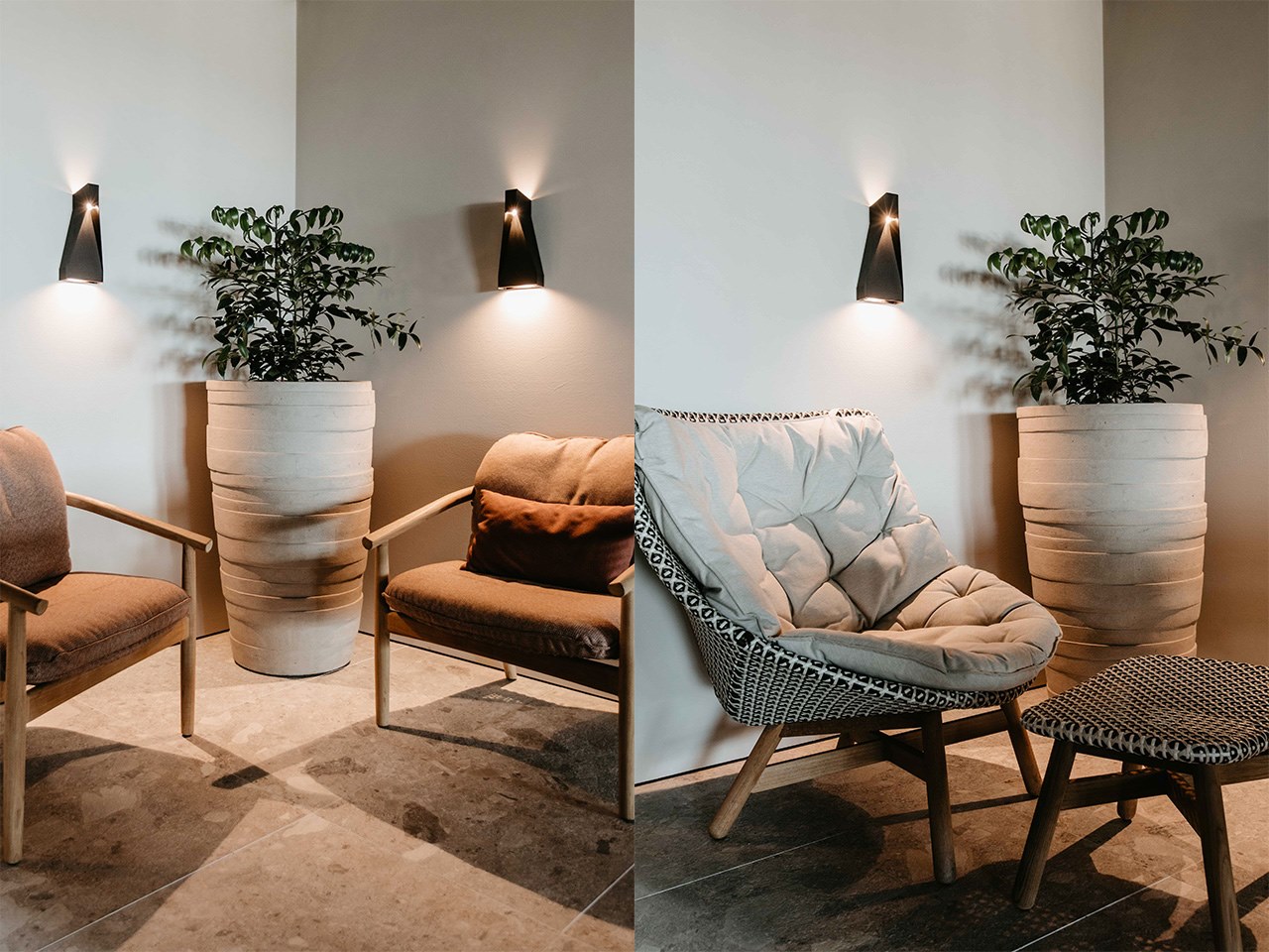 STANDLEY LED Bluestone outdoor wall lamp By Rakumba