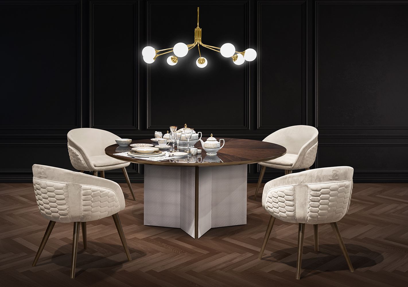 STAR Round dining table By Tonino Lamborghini Casa