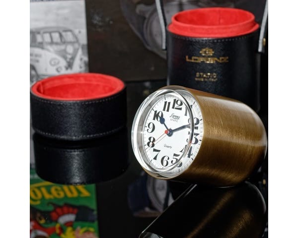 Orologio da tavolo in acciaio satinato STATIC EXCLUSIVE By Lorenz ...
