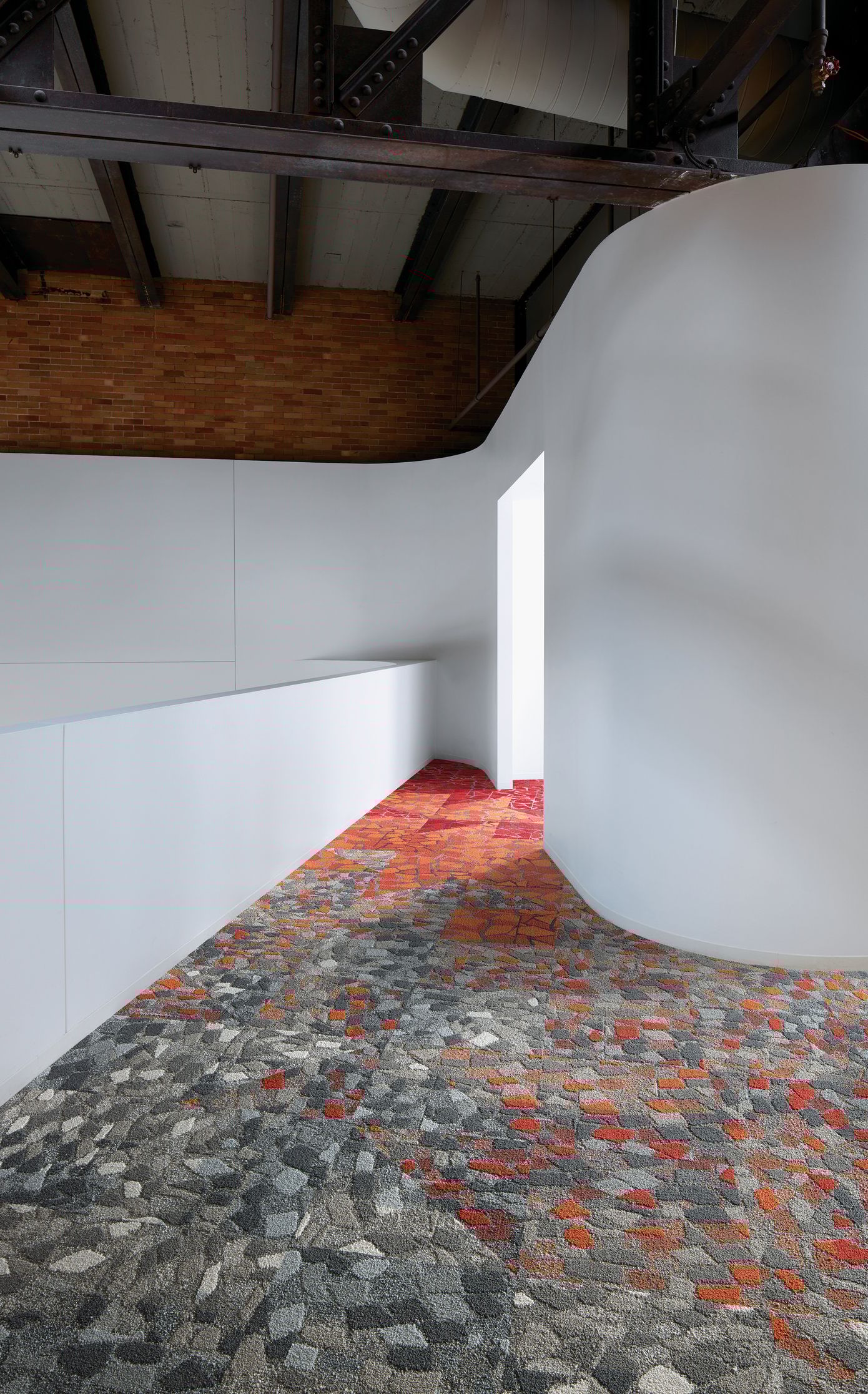 Nylon® carpet tiles STONE COURSE Human Connections Collection By Interface®