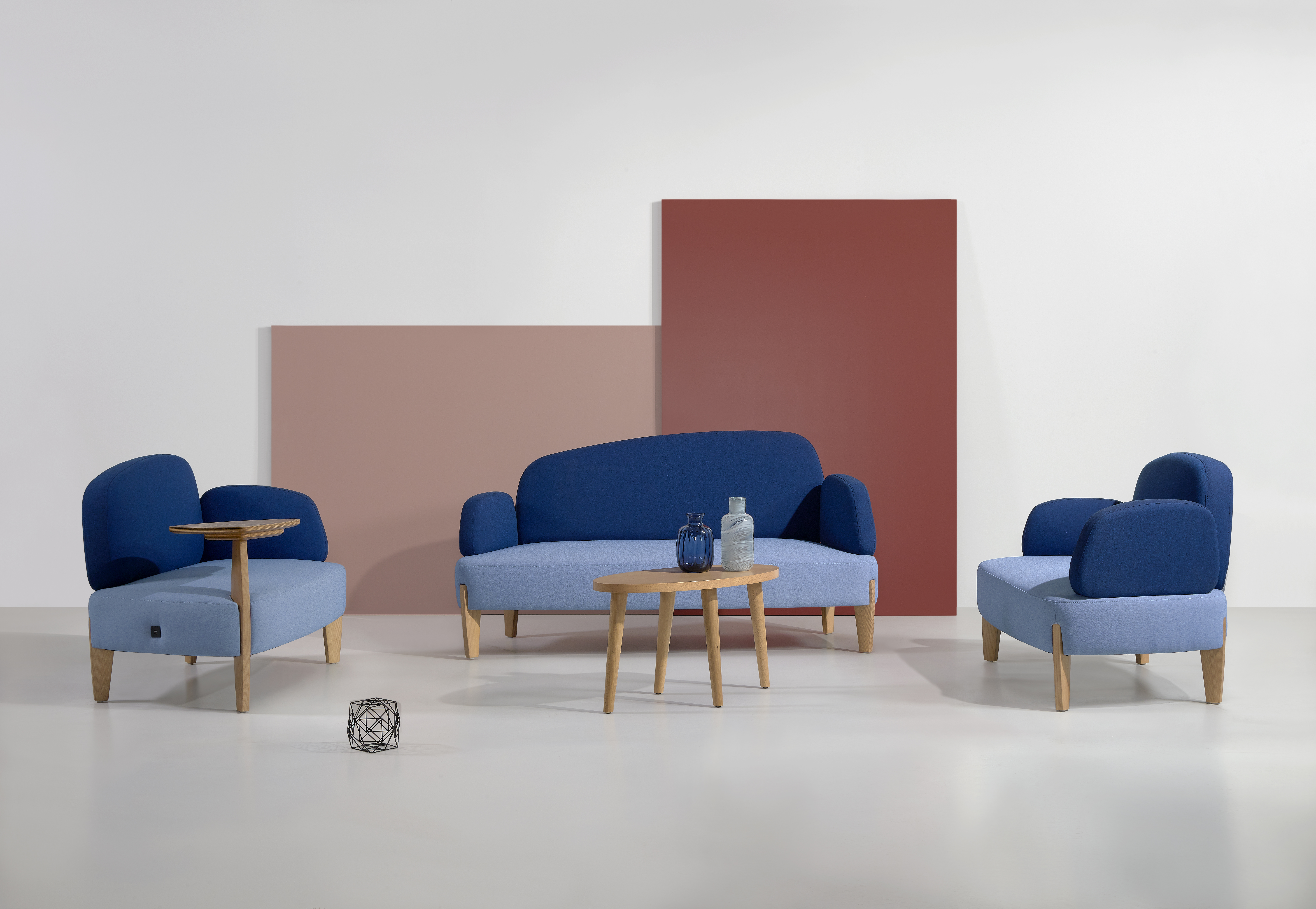 Divano in tessuto a 2 posti STONE DOUBLE 2CB Collezione Stone By Fenabel