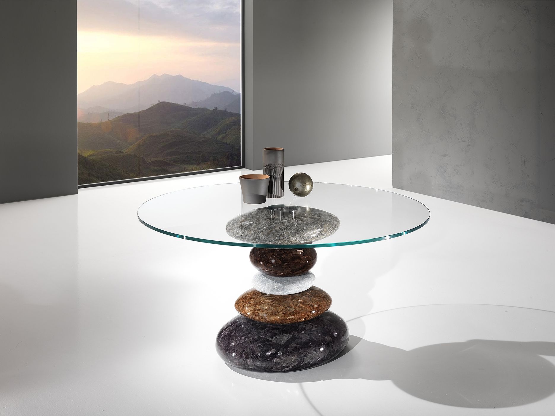 STONE | Round table By Crystal Stone