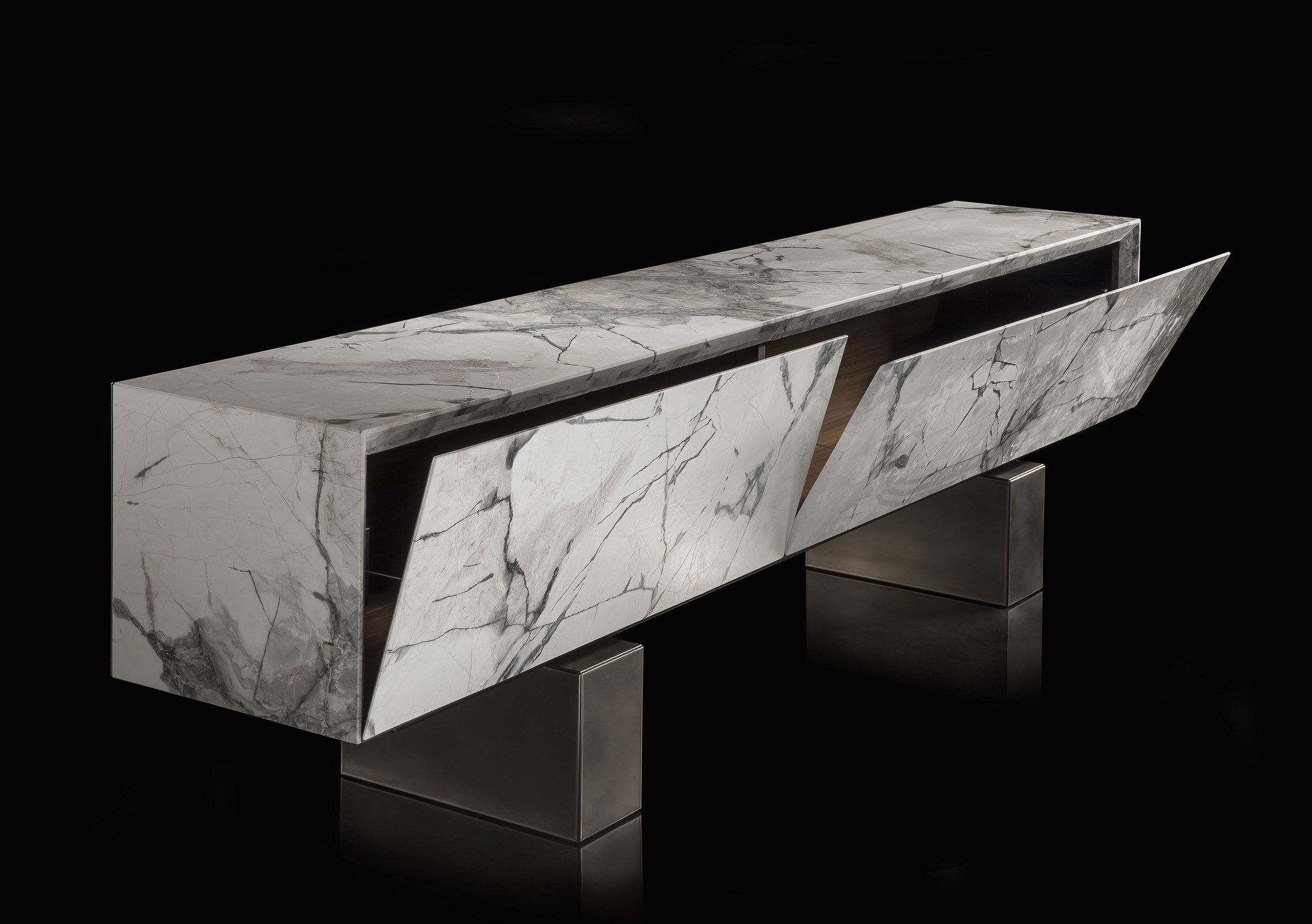 SLIM SIDE | Stone sideboard Slim Side Collection By Henge design ...