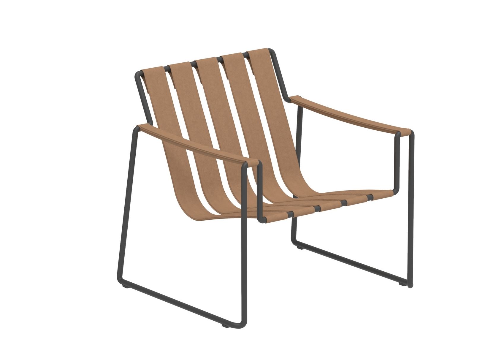 STRAPPY | Imitation leather easy chair Strappy Collection By Royal Botania design Kris Van Puyvelde