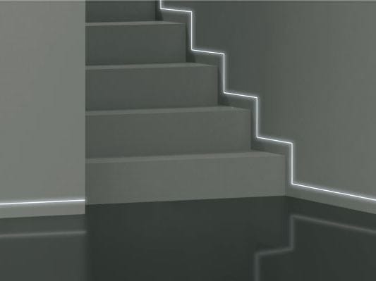 Battiscopa in alluminio con LED STRIP - ROYAL PAT - Edilportale