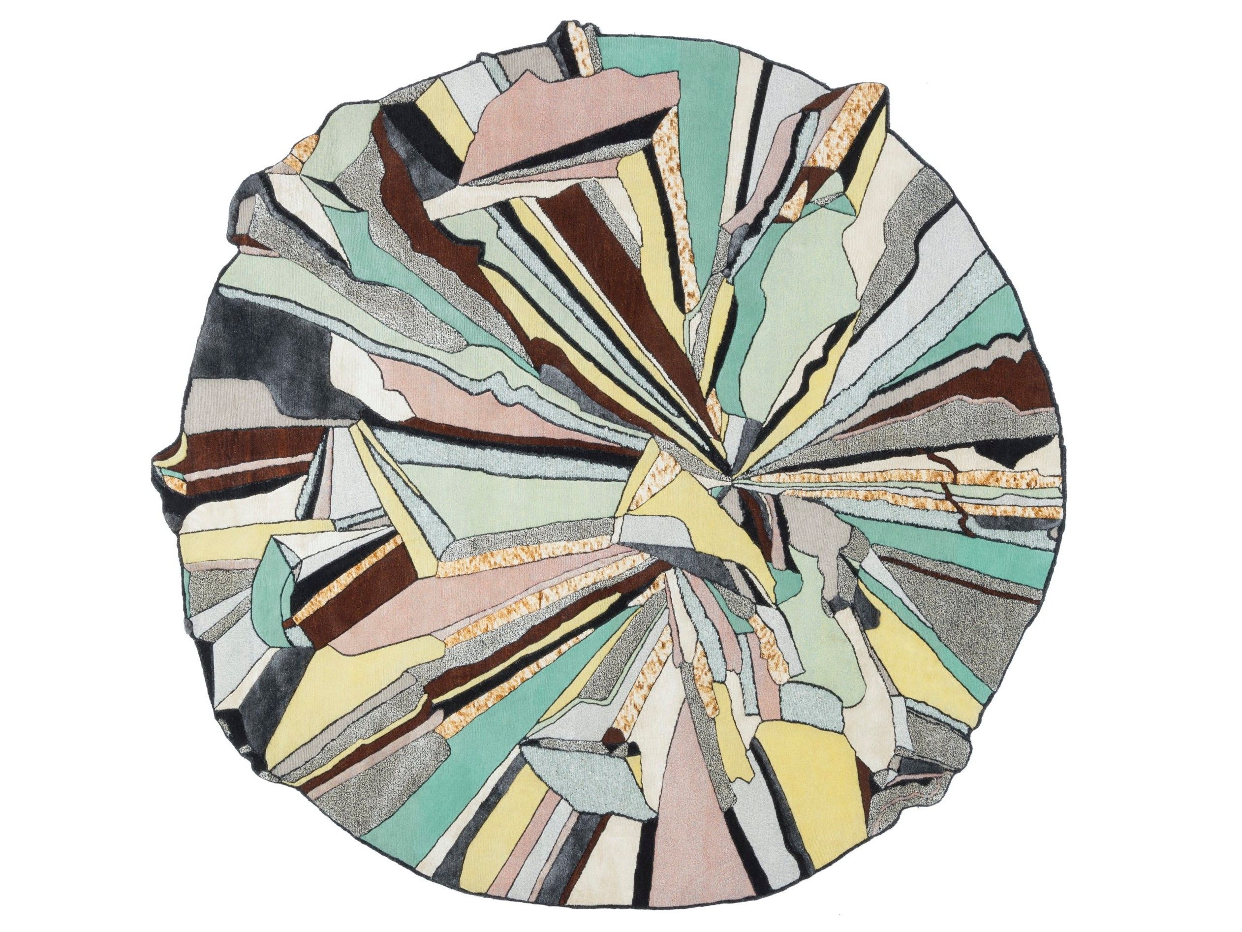 Round rug SUPER ROUND Signature Collection By cc-tapis design Bethan ...