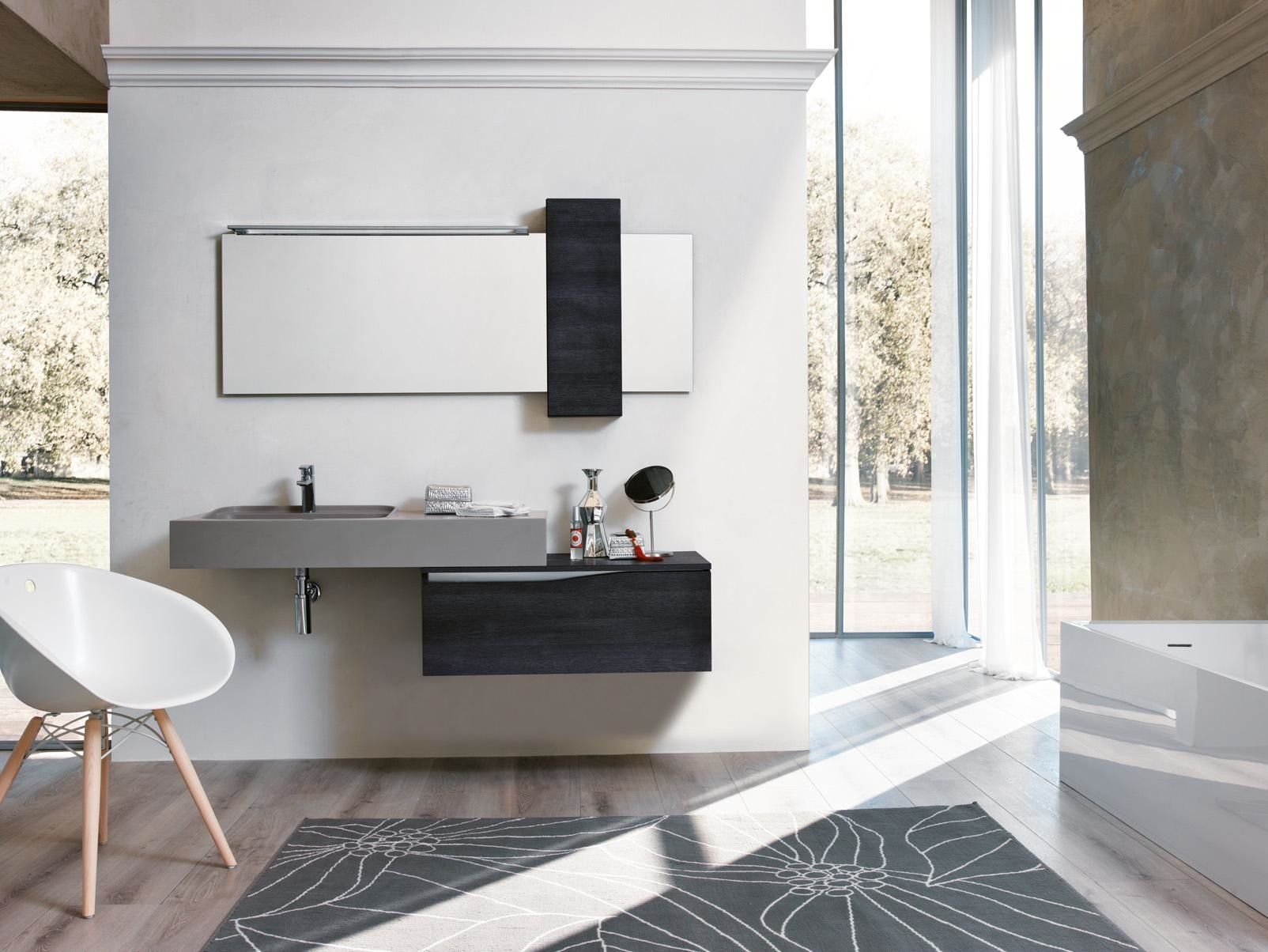 Vanity unit with drawers SWING 19 SOUND.Swing Collection By BMT