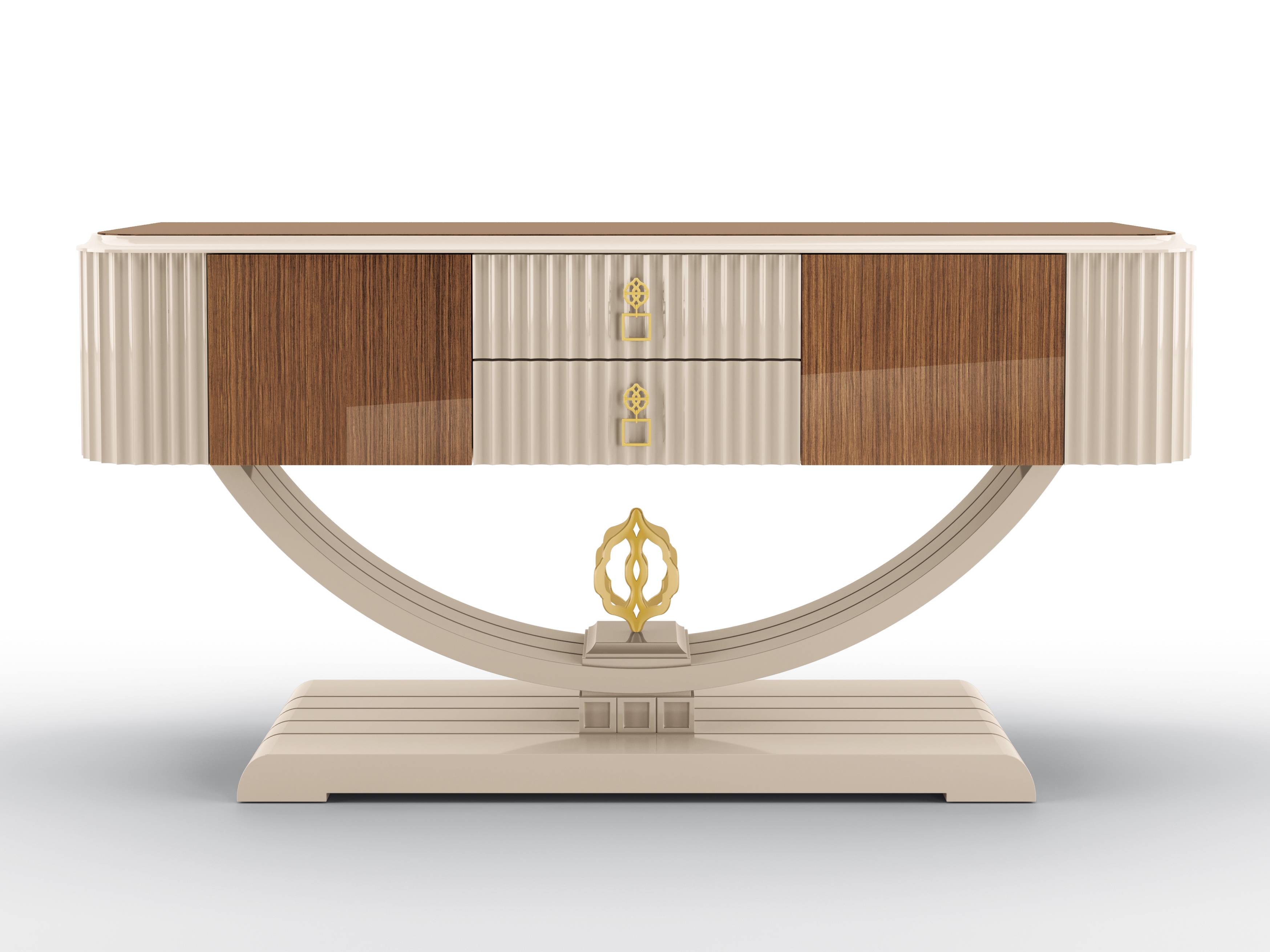 SWING | Console table with drawers By BRUNO ZAMPA