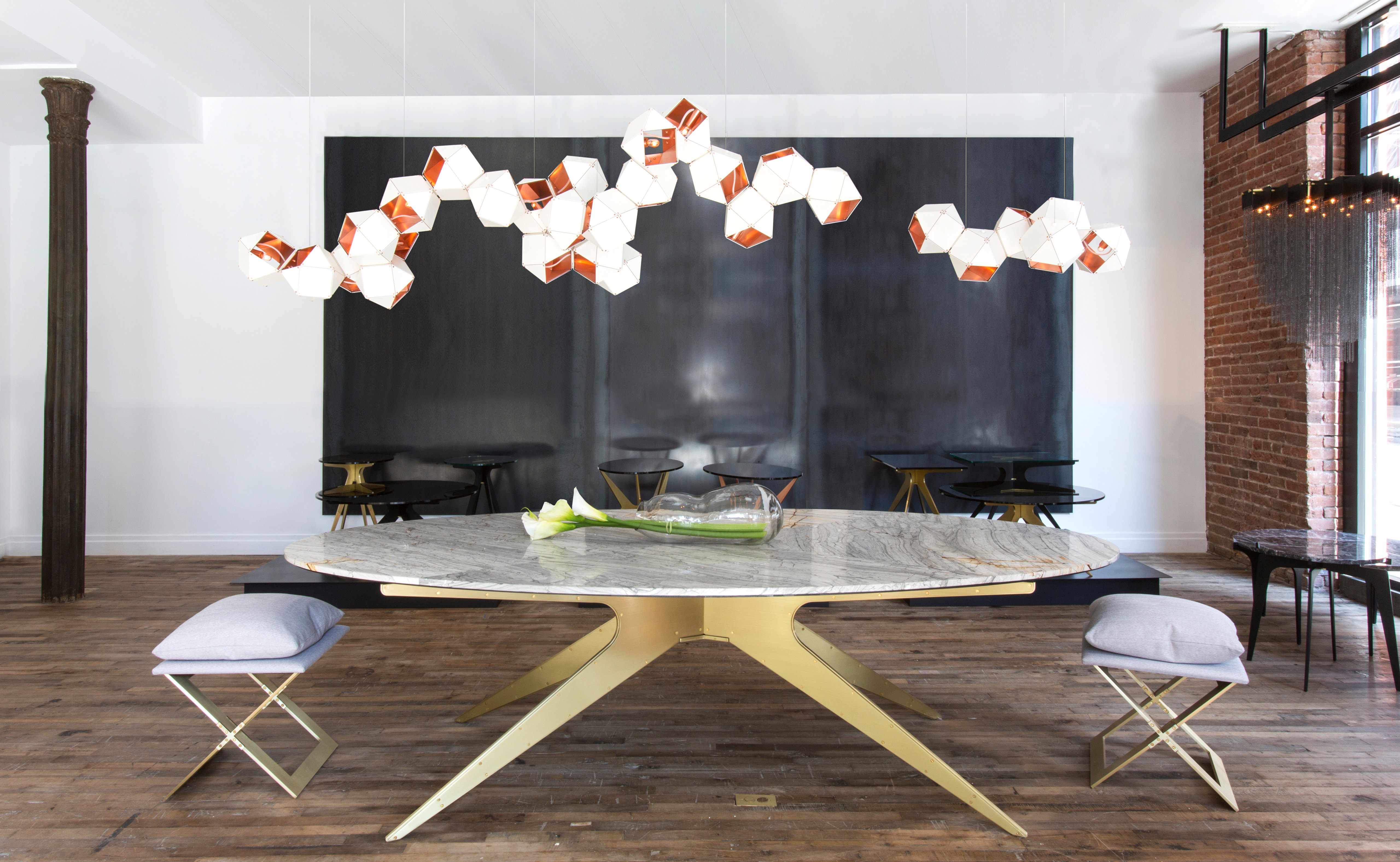 DEAN Oval marble table By GABRIEL SCOTT