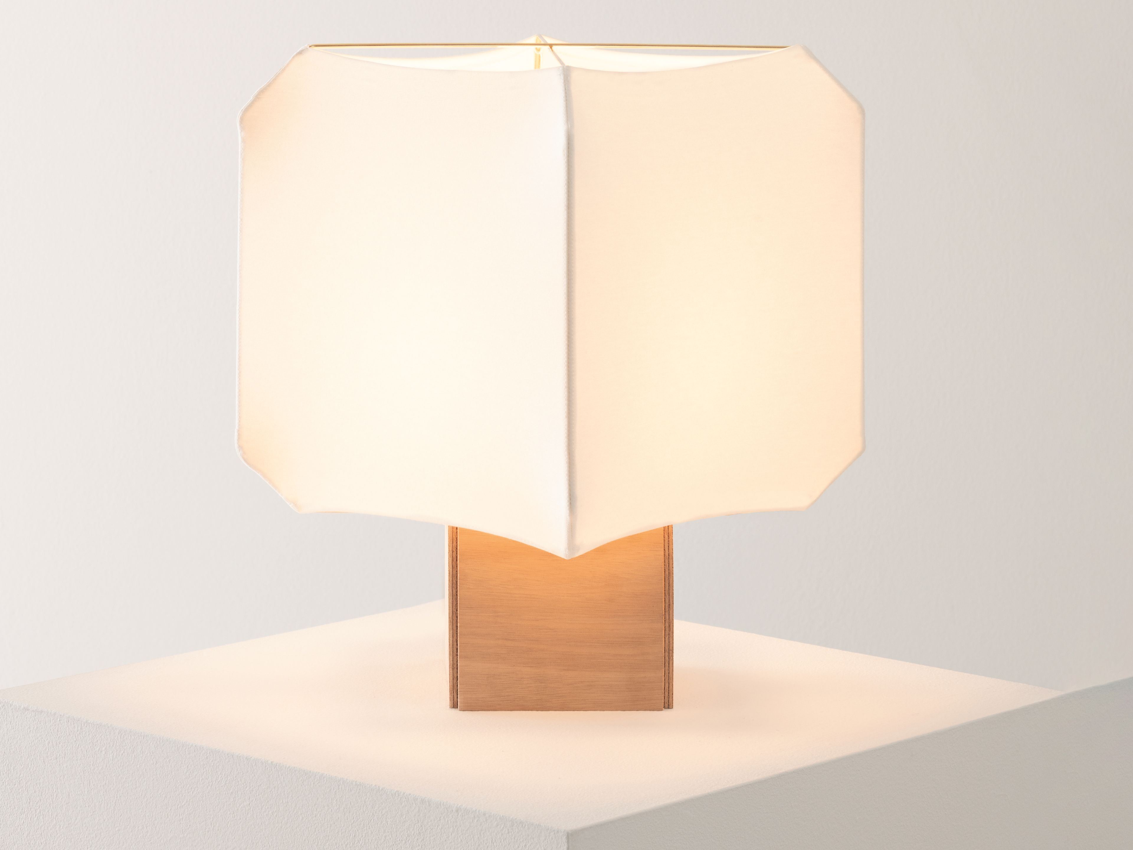 BALI Bamboo fibre table lamp By Danese Milano | design Bruno Munari