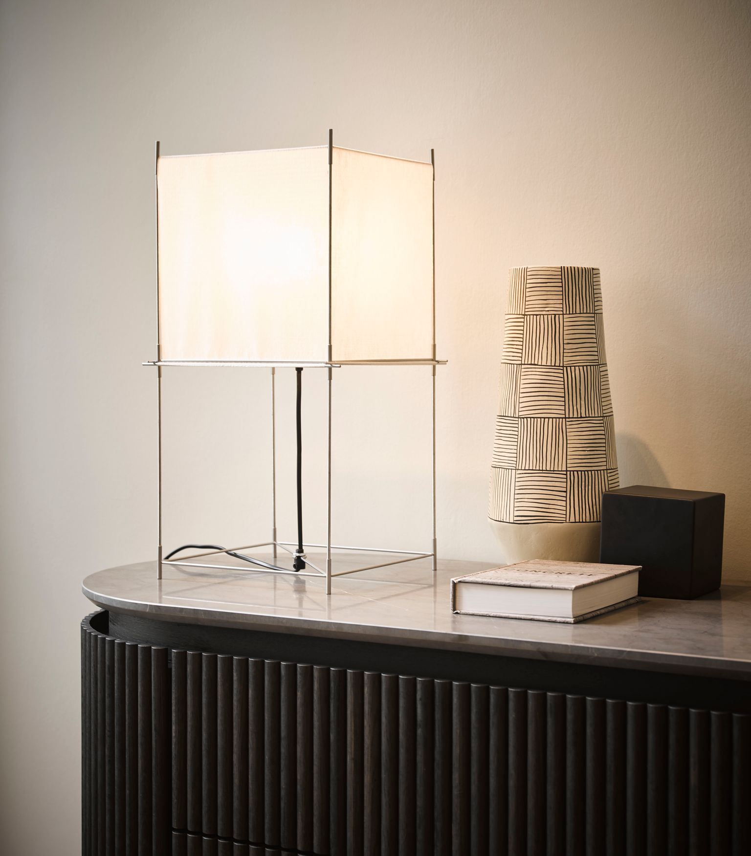LOTEK LED cotton table lamp By Hollands Licht | design Benno Premsela