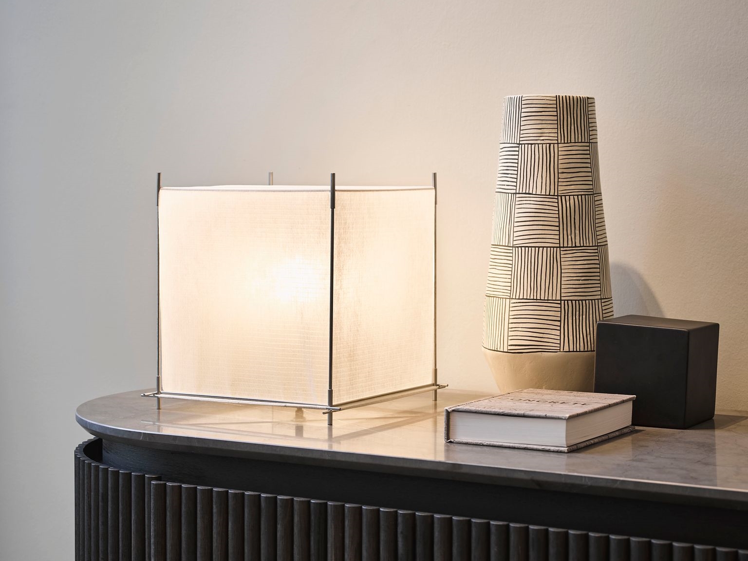 LOTEK LED cotton table lamp By Hollands Licht | design Benno Premsela