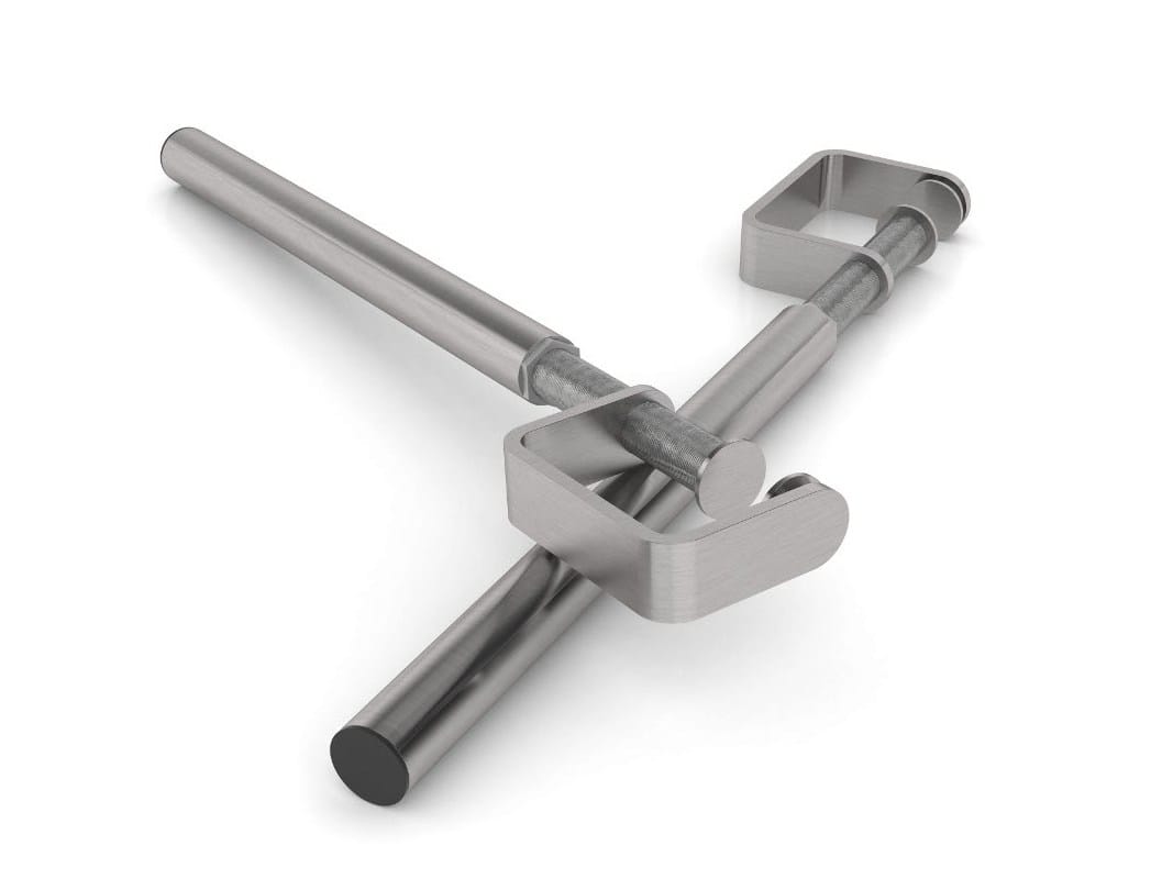 Stainless steel Table leg TABLE LEG GRIP By bloomming design Bas van ...