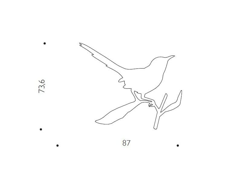 TAYLOR BIRD Miroir By Driade | design Ed Annink