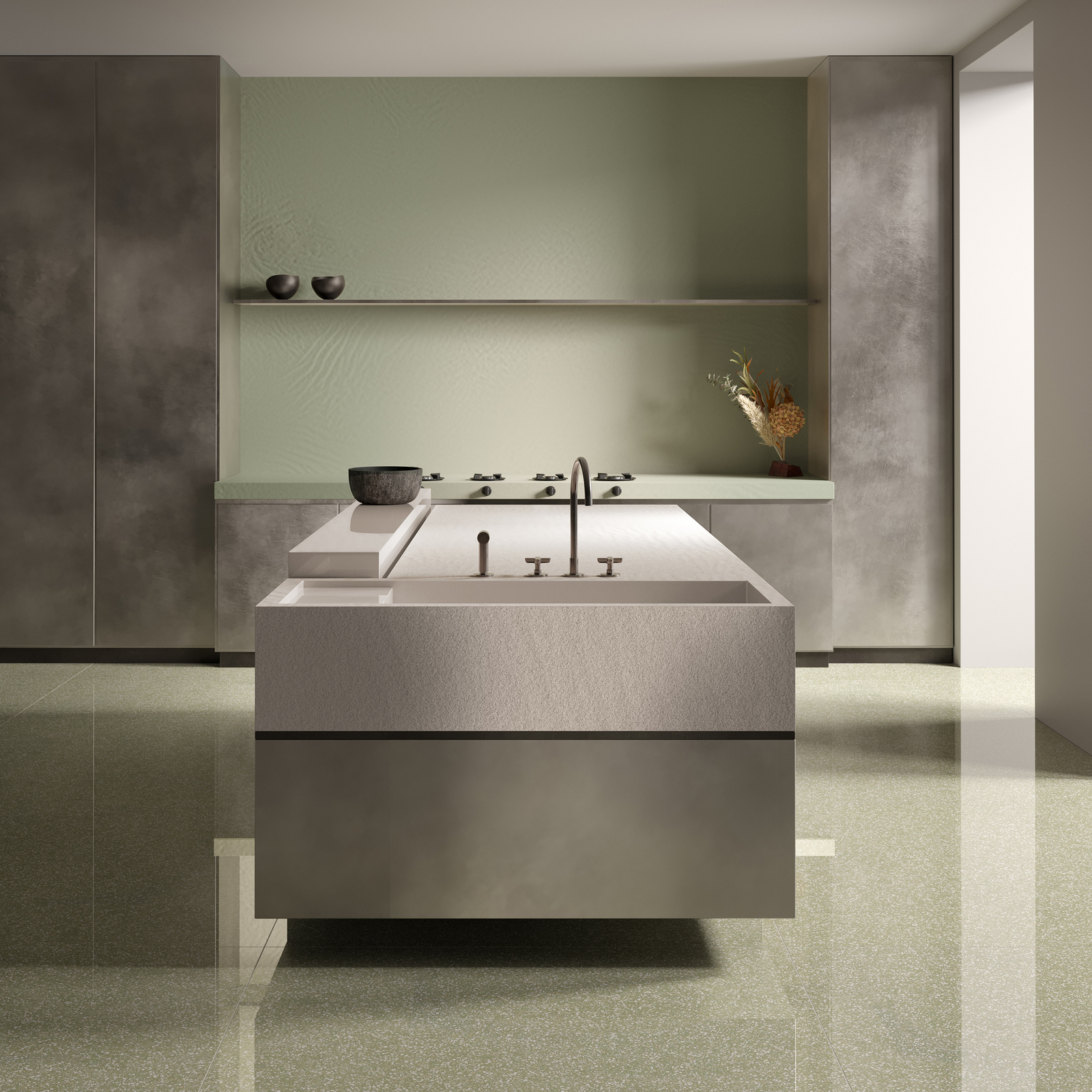 STONIT+ Quartz wall/floor tiles By Stone Italiana
