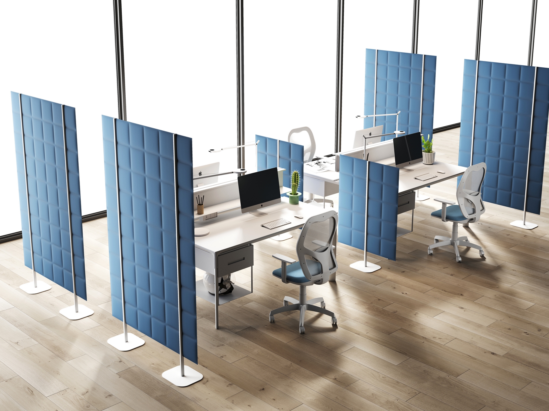 TETRIX Sound absorbing freestanding office screen By CUF Milano
