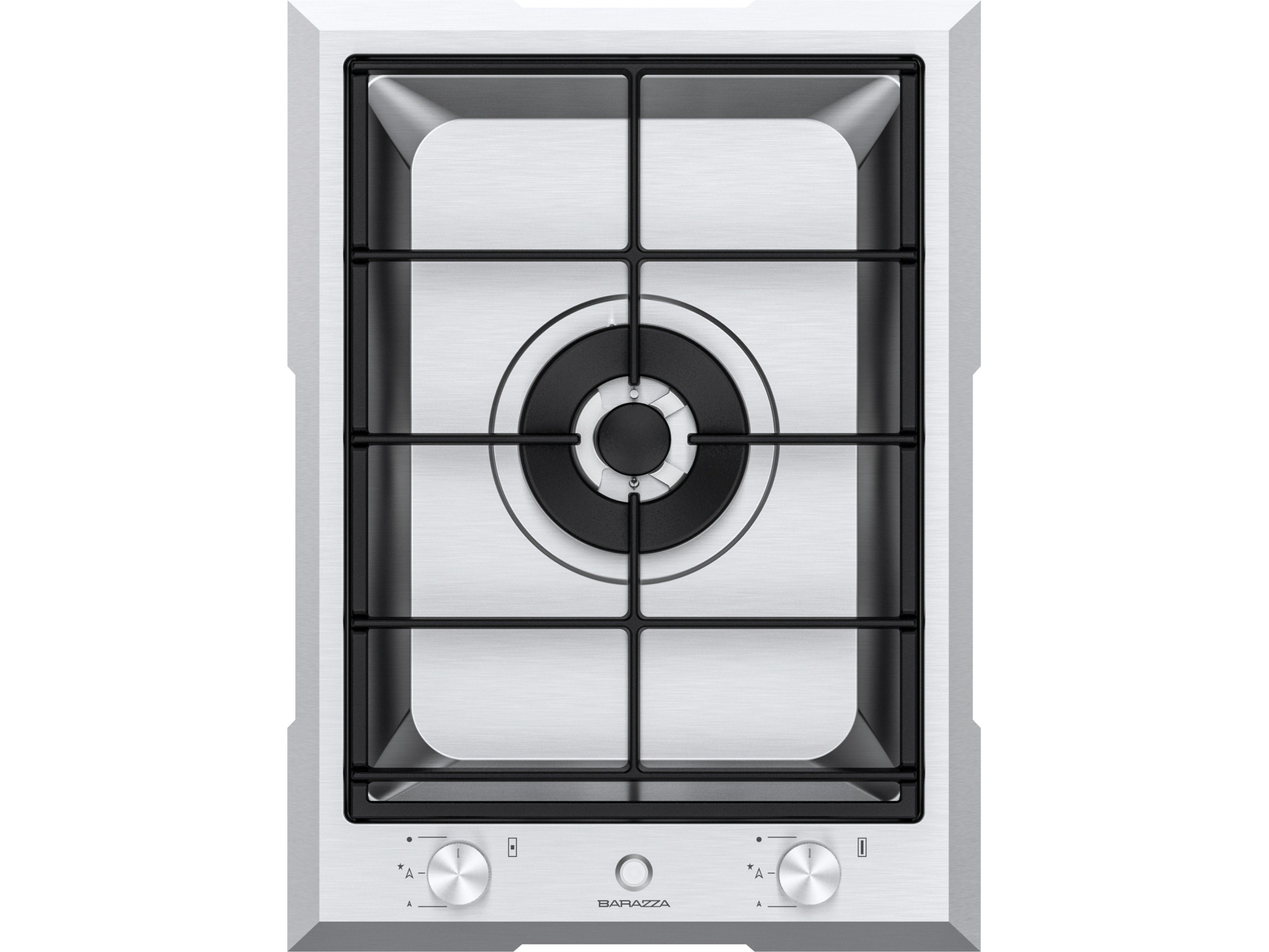 Piano cottura a gas da appoggio in acciaio inox THALAS 1PTF1A ...