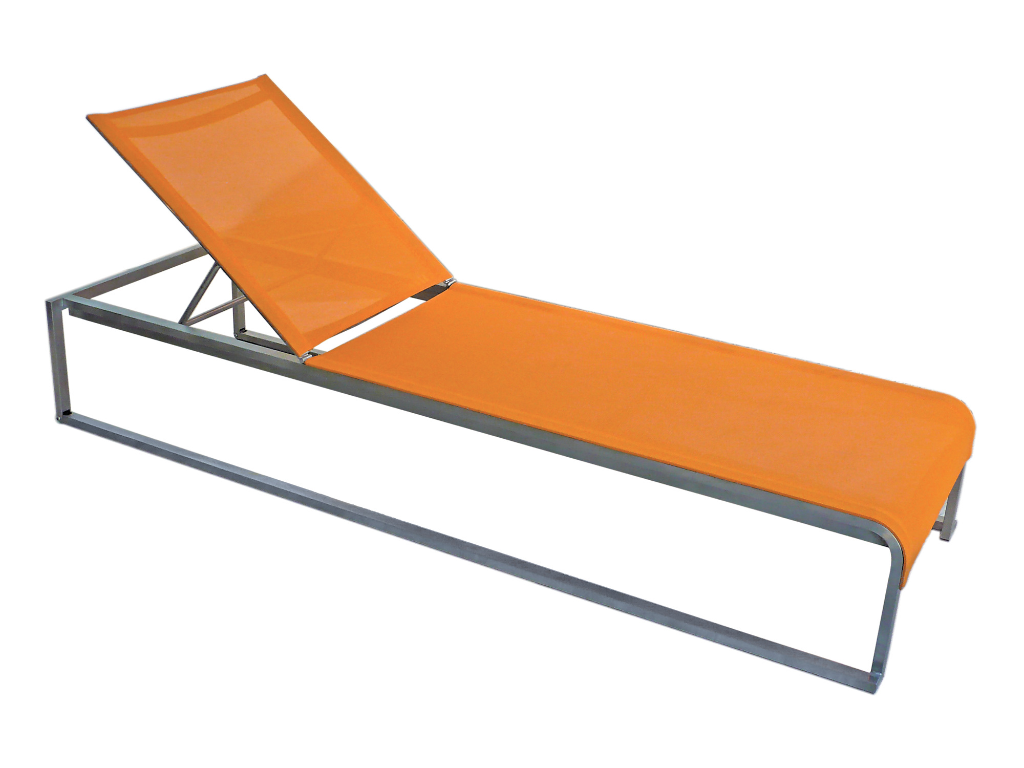 Stackable stainless steel sun lounger THETIS By MOBIKA GARDEN