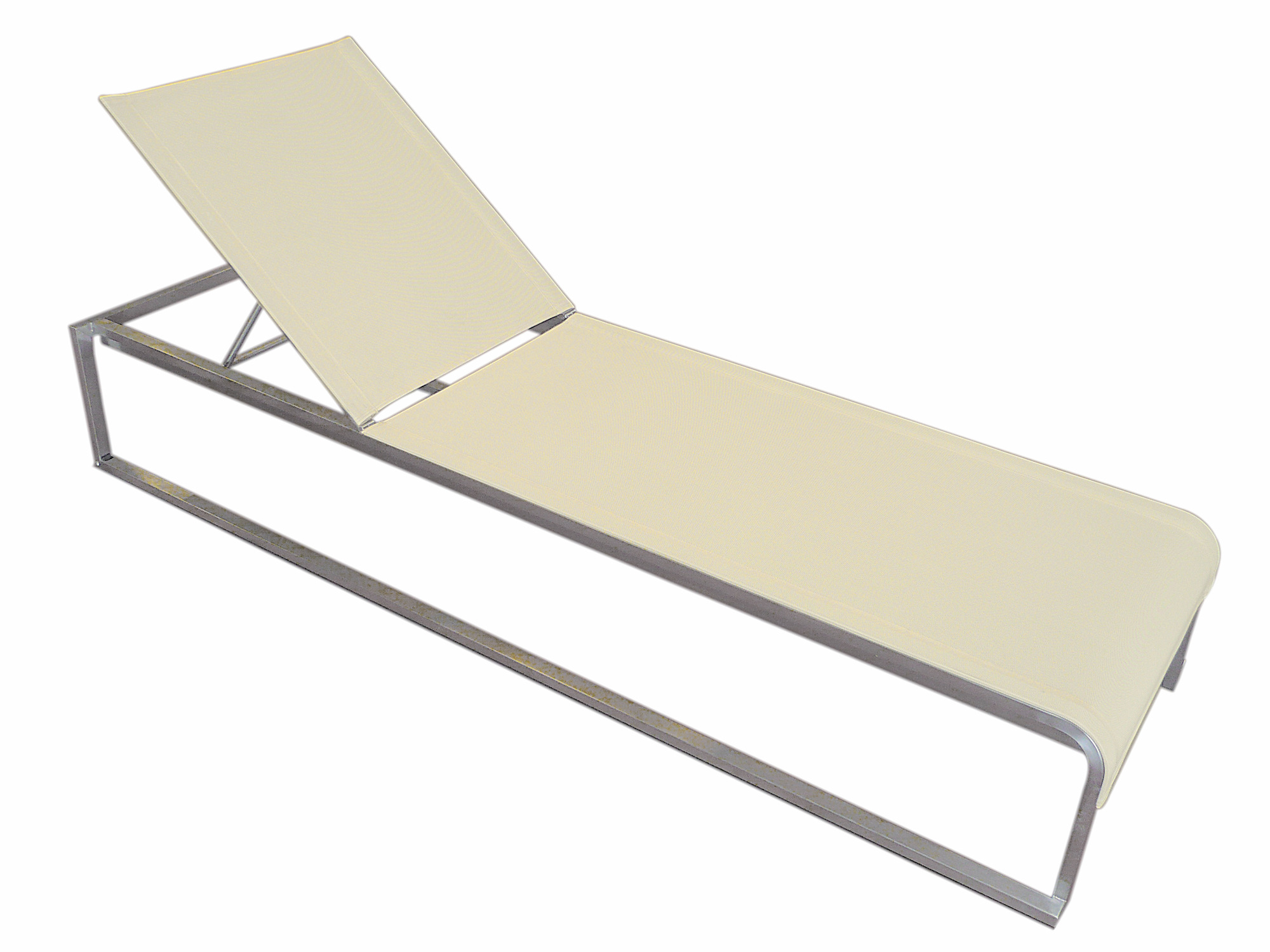 Stackable stainless steel sun lounger THETIS By MOBIKA GARDEN