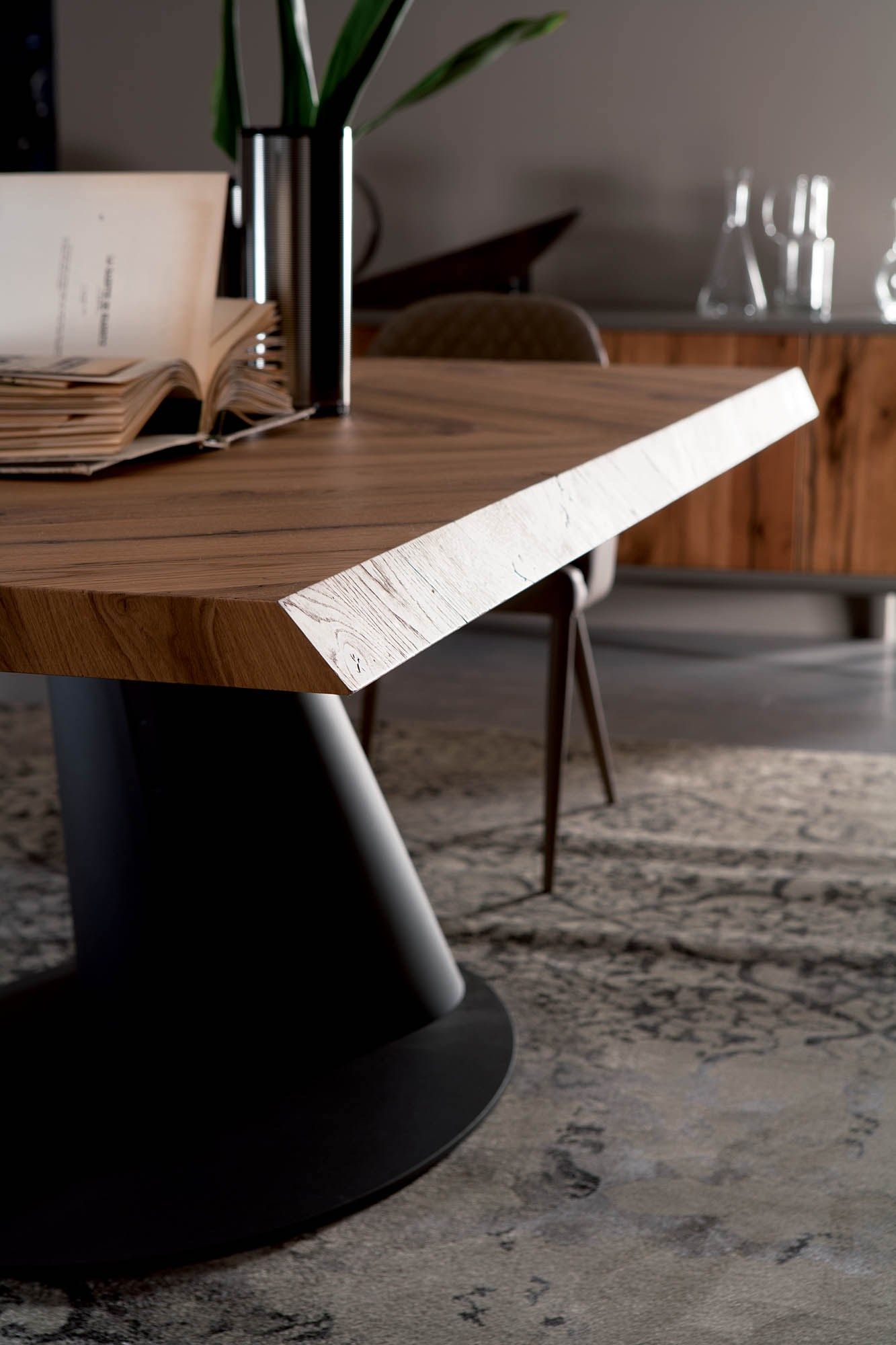 THOR FISSO | Wooden table By Ozzio Italia design Giulio Manzoni