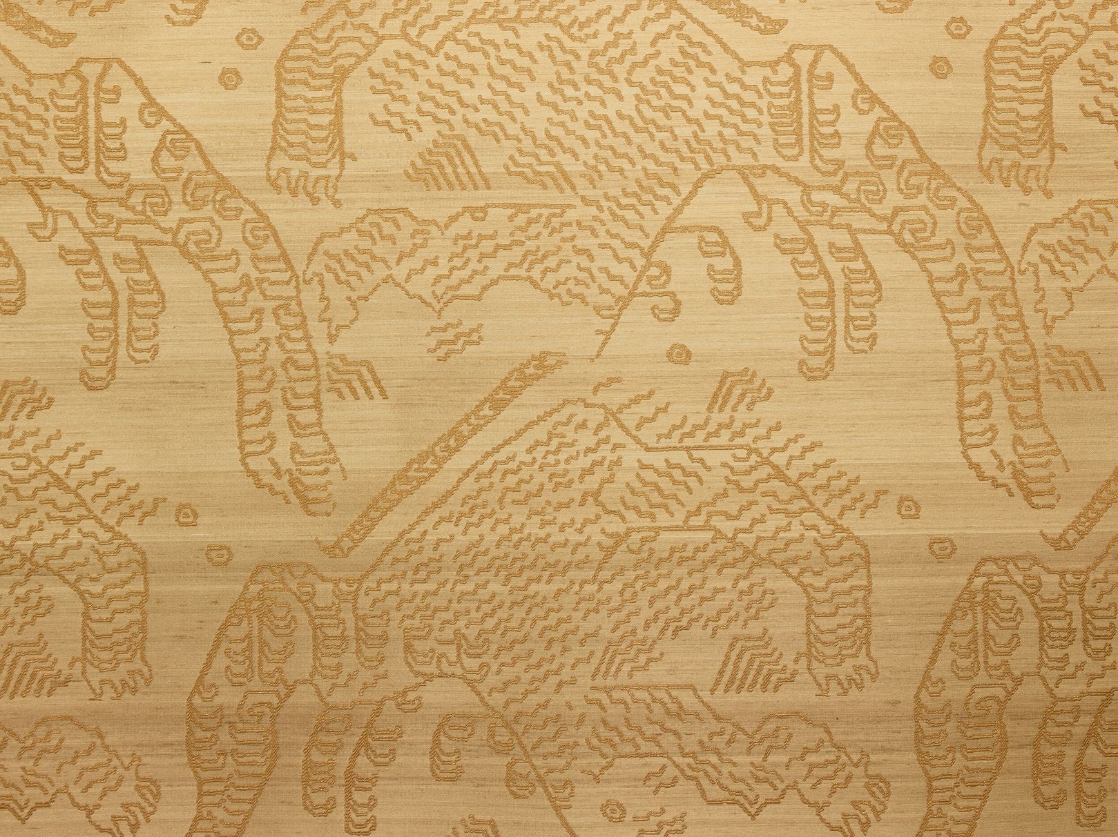 Animalier viscose fabric TIGER SILK By Dedar