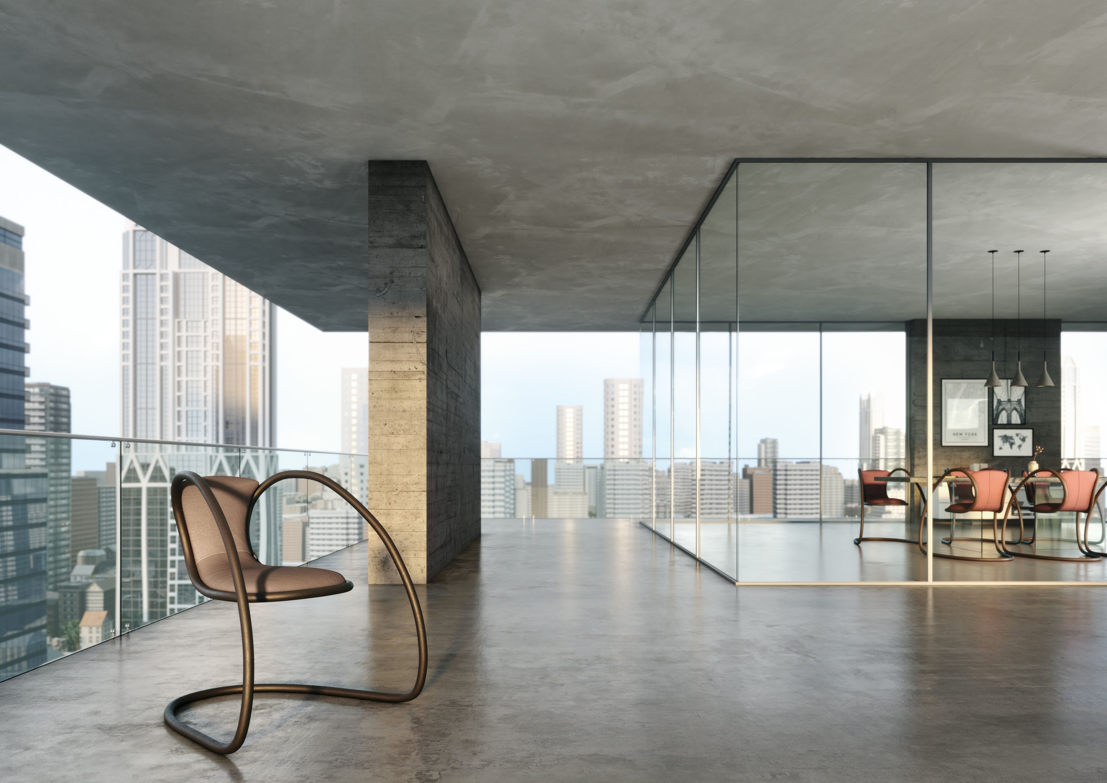 TIMELESS | Cantilever chair Cantilever upholstered fabric chair By Luxy ...