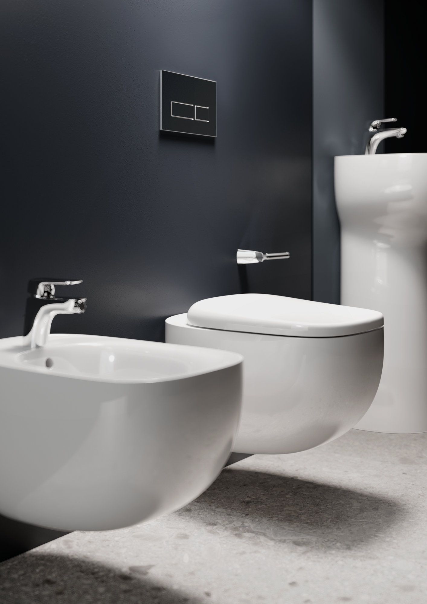 Wall-hung ceramic toilet RAK-ILLUSION | Toilet RAK-Illusion Collection ...