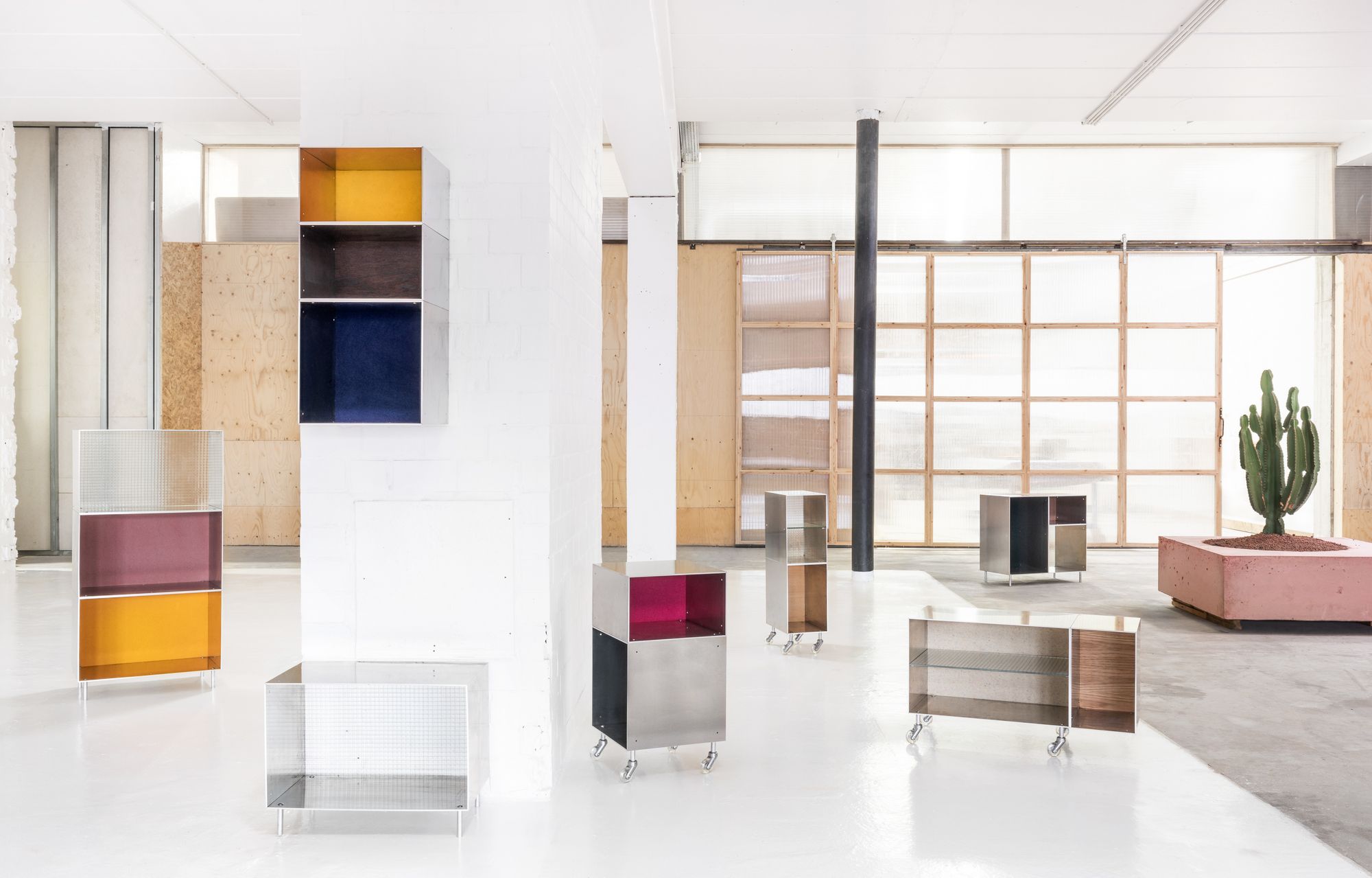 TOTEM SHELVES AND CABINETS | Modular bookcase Open modular aluminium ...