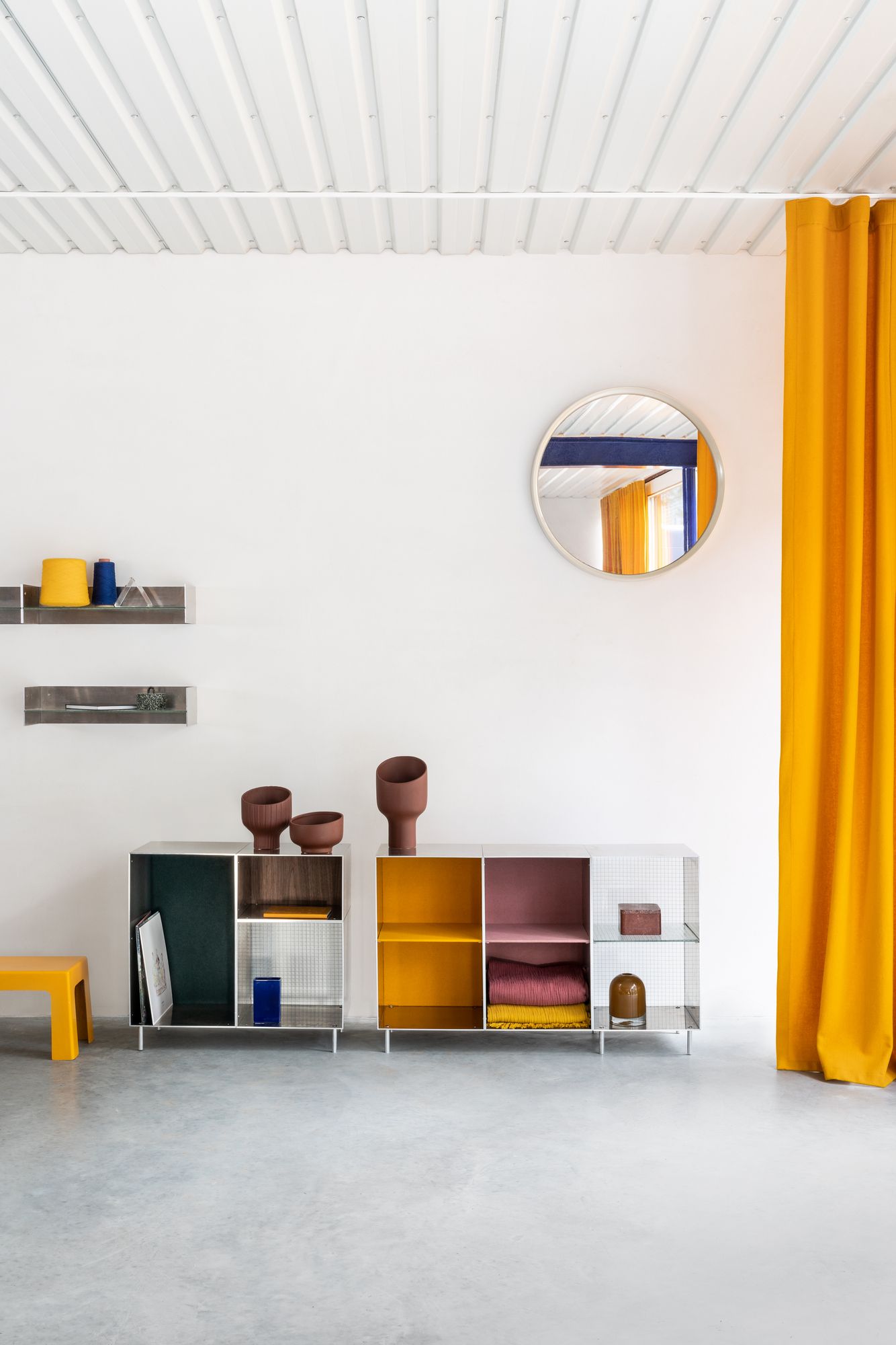 TOTEM SHELVES AND CABINETS | Modular bookcase Open modular aluminium ...