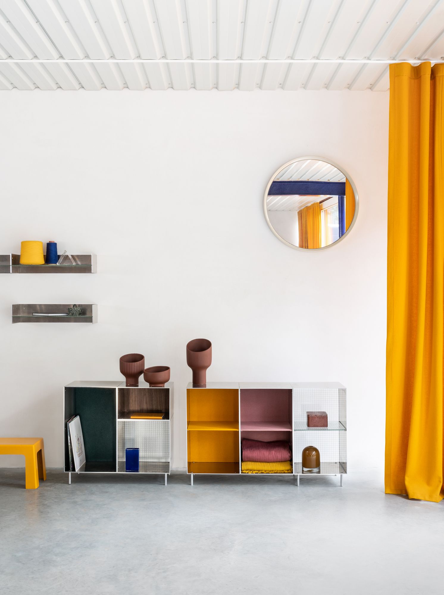 TOTEM SHELVES AND CABINETS | Modular bookcase Open modular aluminium ...