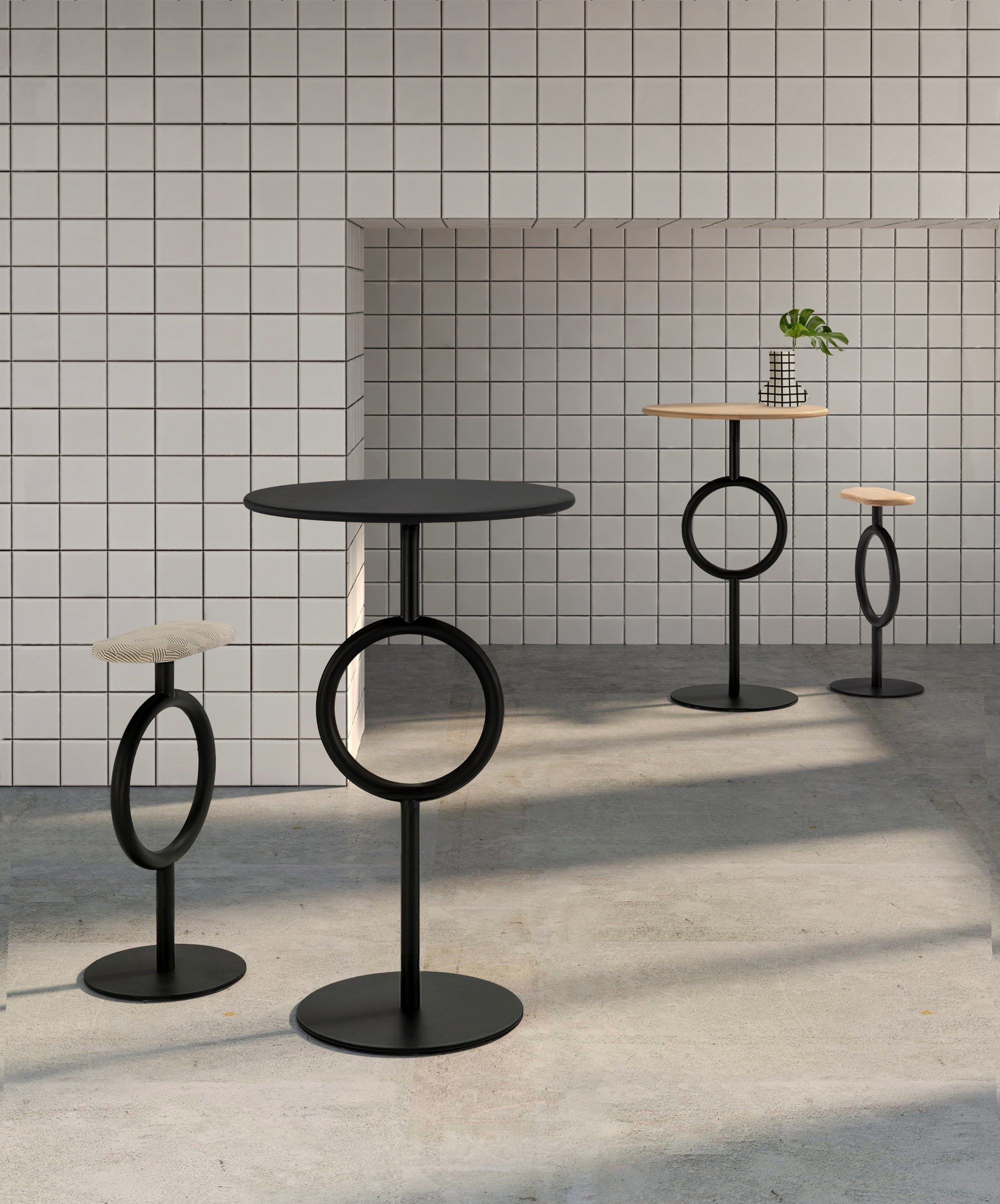 TOTEM | MDF stool Totem Collection By Sancal design Sylvain Willenz