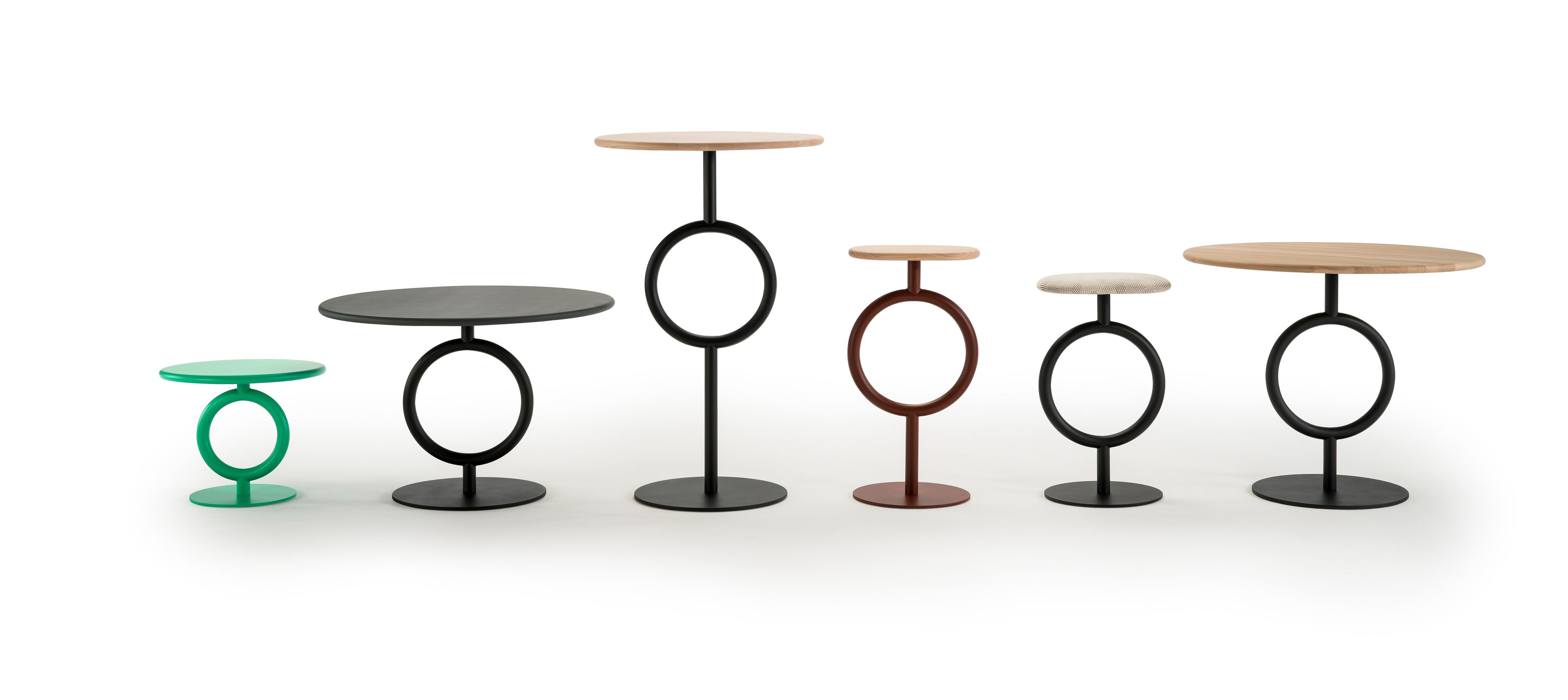TOTEM Round MDF and steel table By Sancal | design Sylvain Willenz